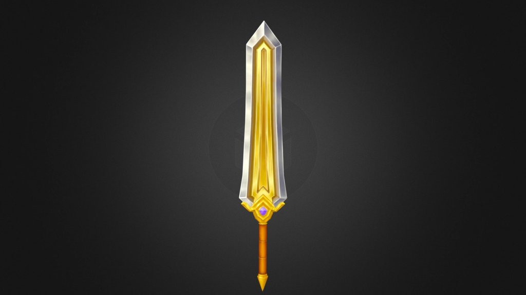 Gold Sword - 3D model by extramushy [6abf1a0] - Sketchfab