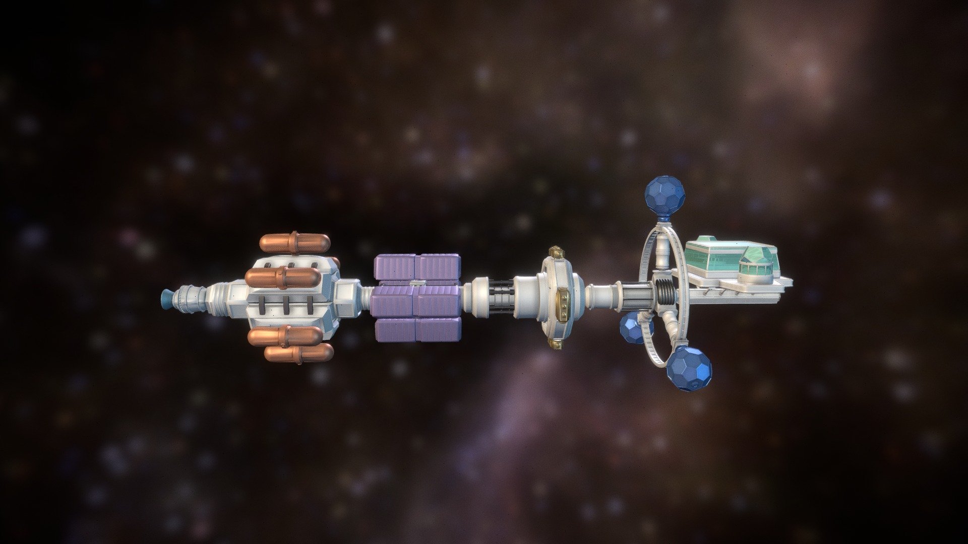 Modular Survival Ship (Concept) - 3D model by Jordan Neff (@joodoo ...