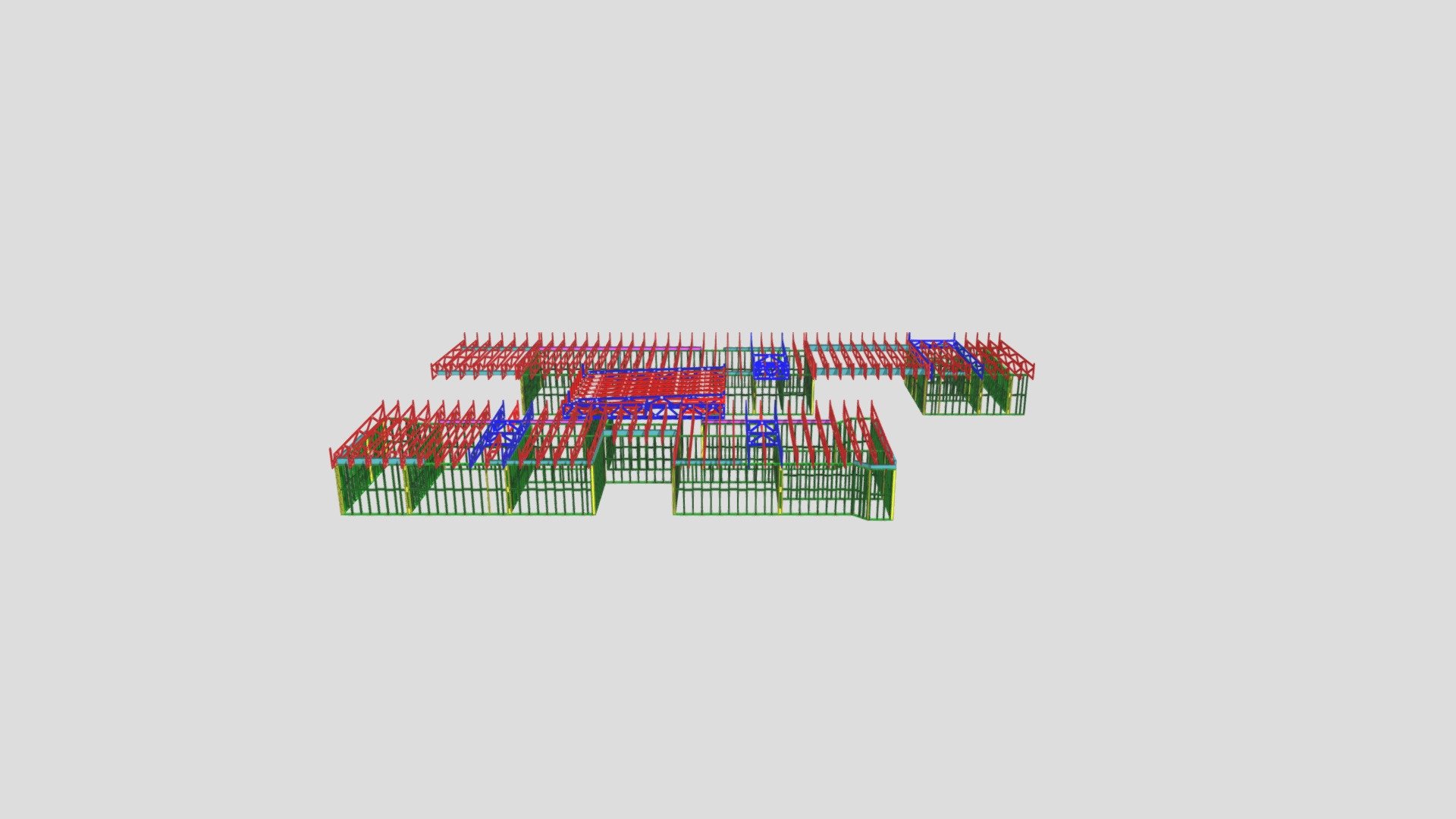 Wamo Shack- Truss Layout - 3D model by Pinelock Systems (@pinelock ...
