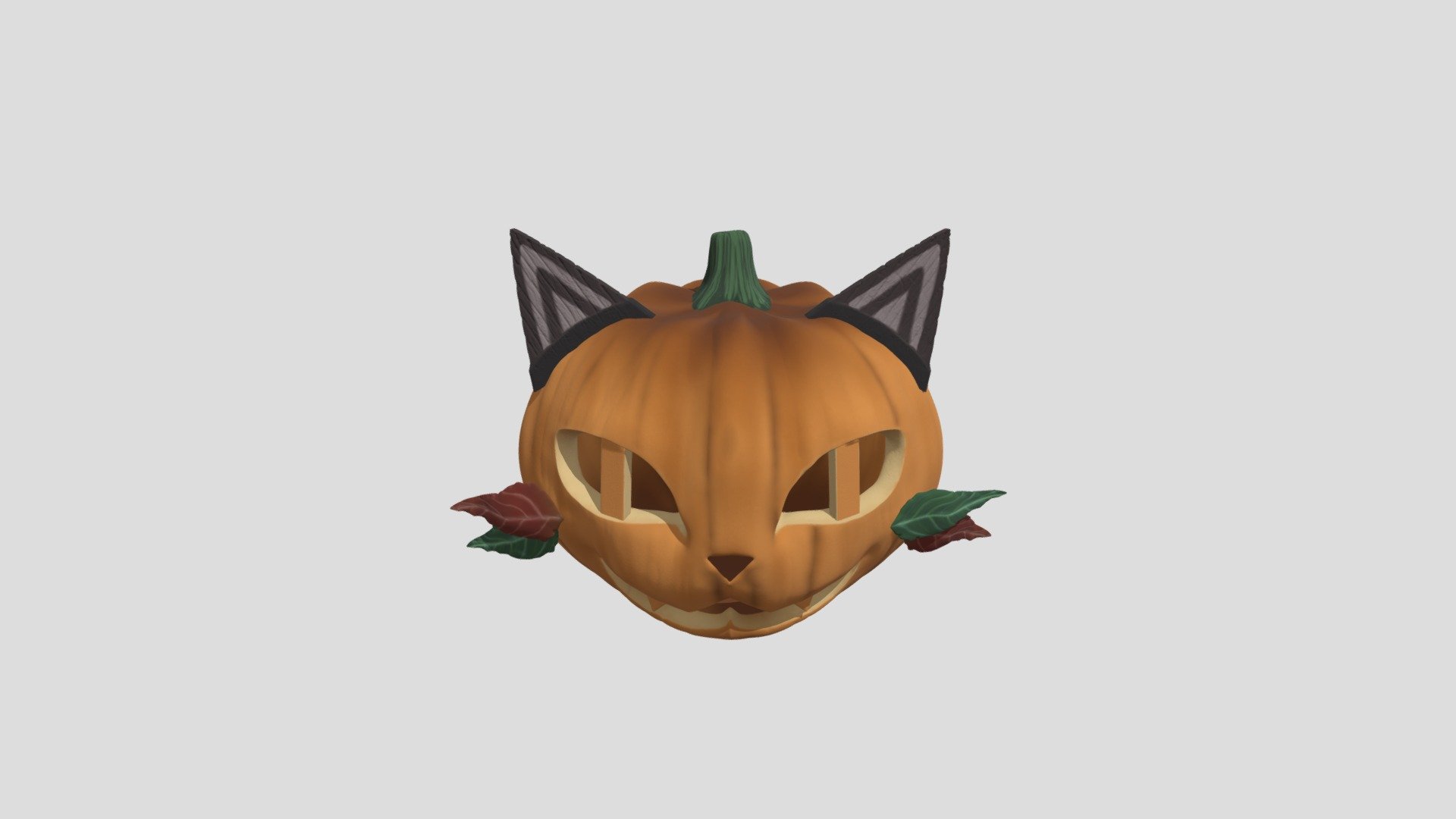 Cat Pumpkin - 3D model by jennysberg [6ac49db] - Sketchfab
