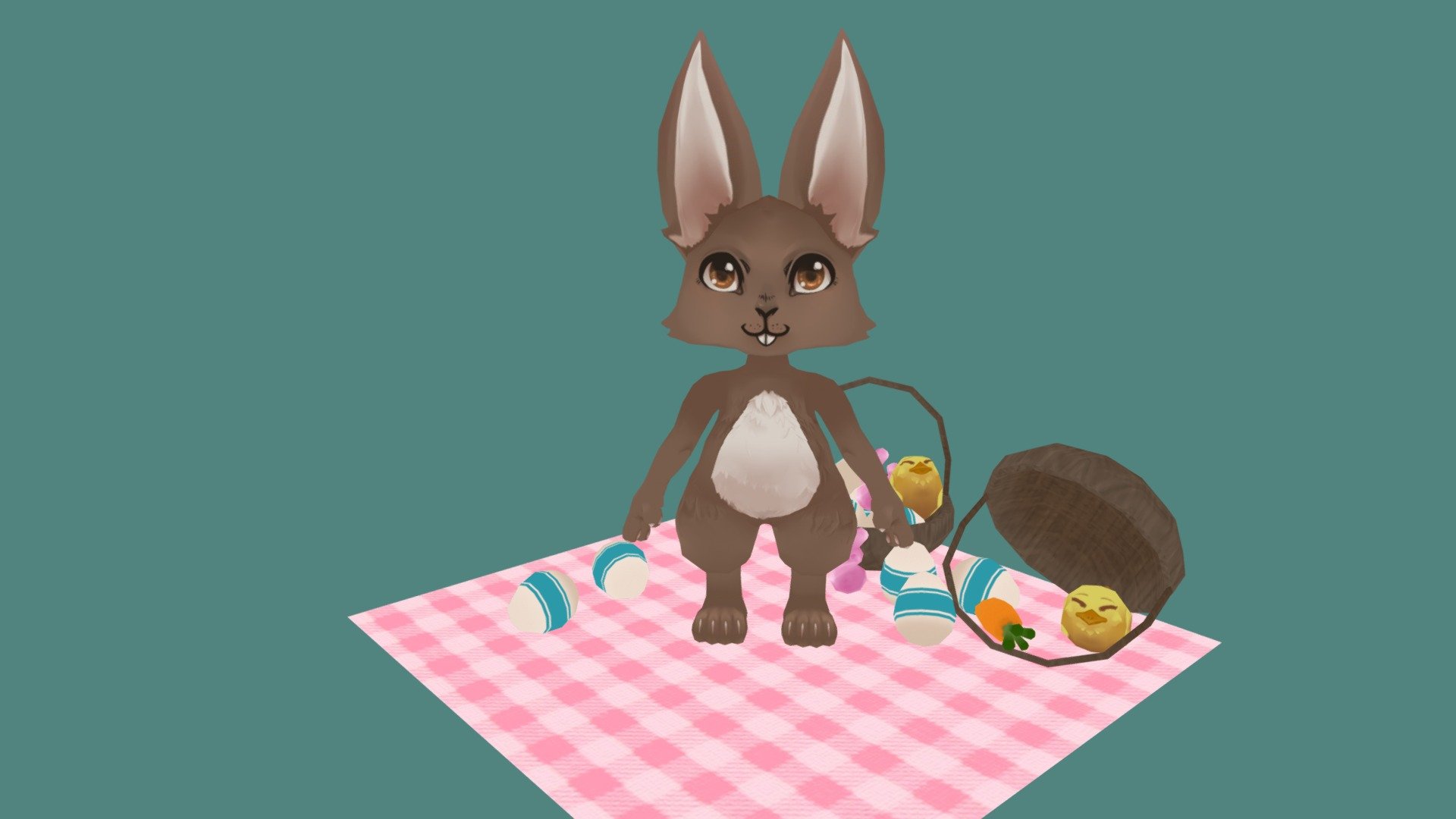Easter Bunny - 3D model by ChristineDesigns [6ac5a98] - Sketchfab