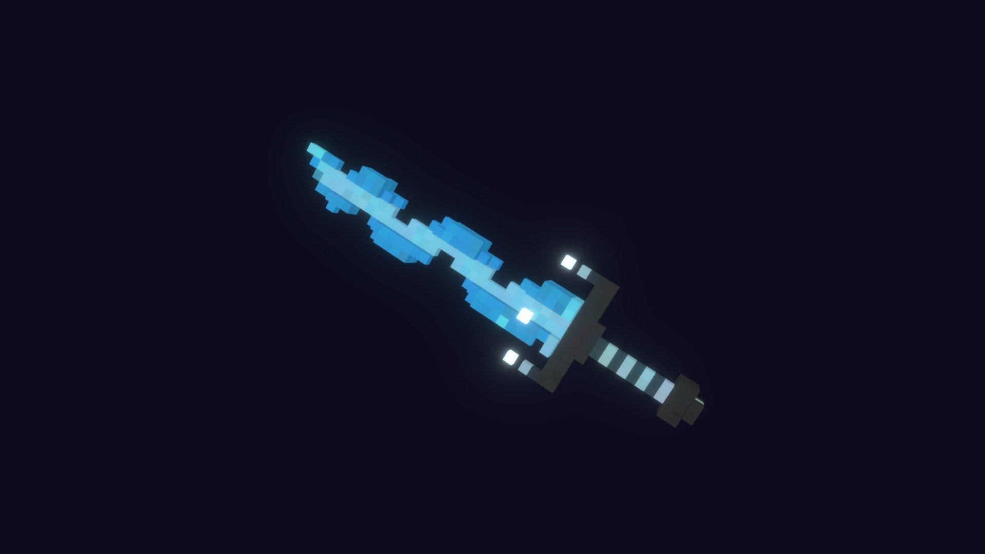 Voxel Flame Sword 3 - 3D Lowpoly Weapons - Buy Royalty Free 3D model by ...