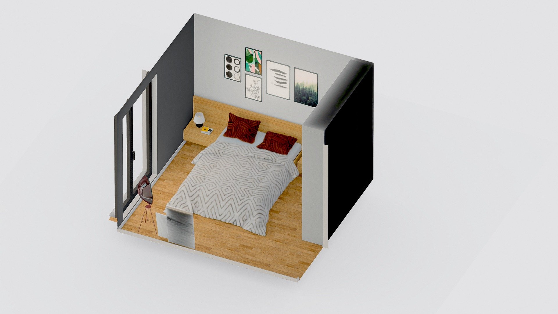 Bedroom Design VR 2018 - Buy Royalty Free 3D model by Marcin Lubecki ...