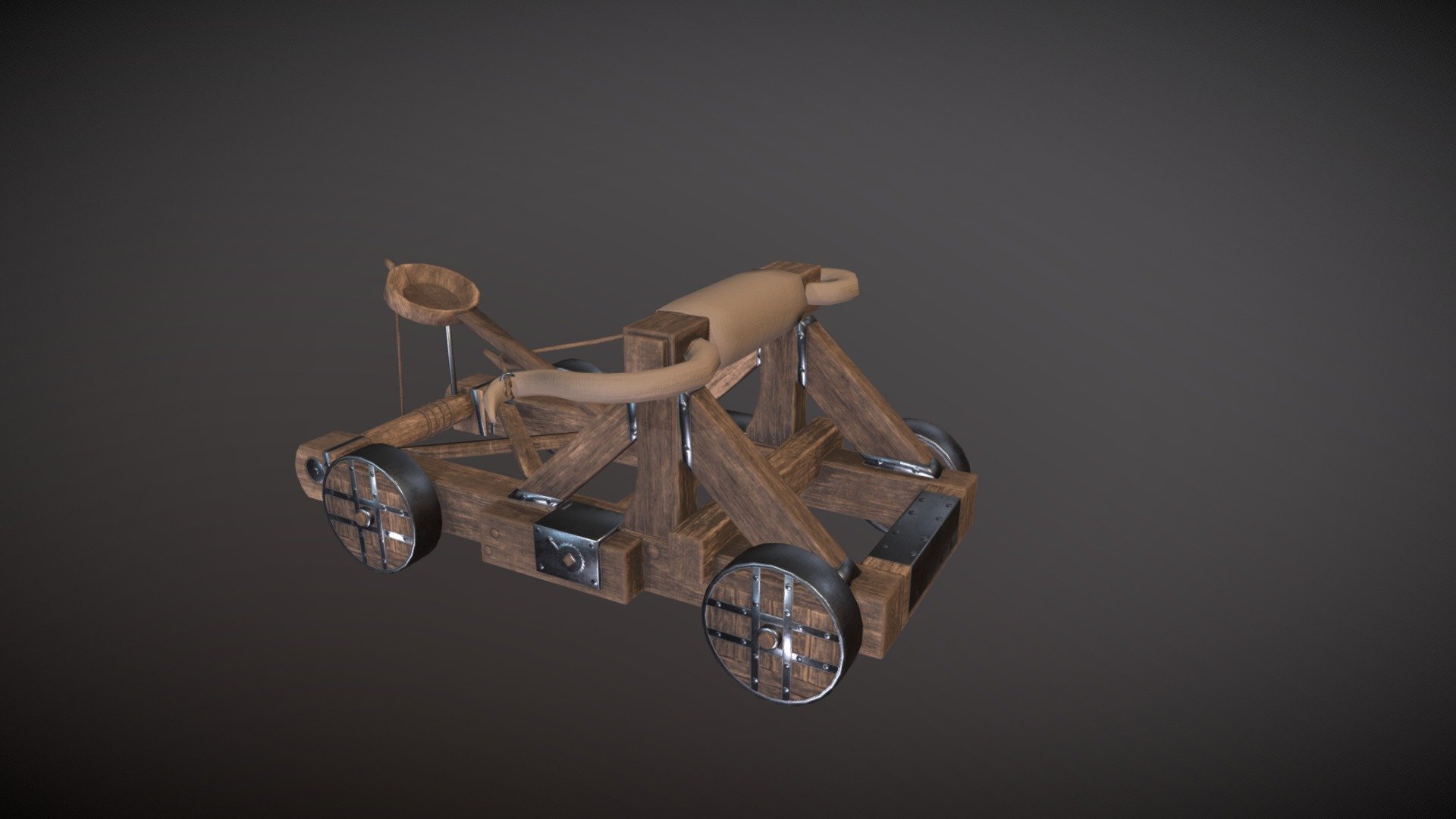 Low poly Catapult - Download Free 3D model by Thomas Andris (@thomas005 ...