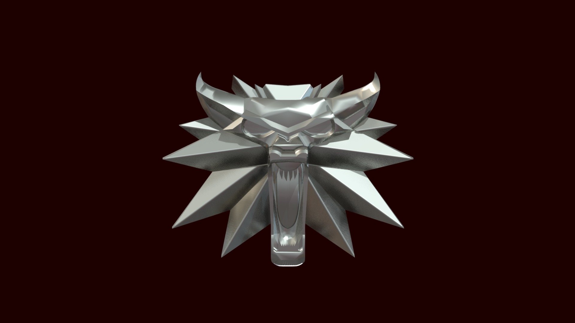 Witcher Medallion - 3D model by stuff_forge [6aca2af] - Sketchfab