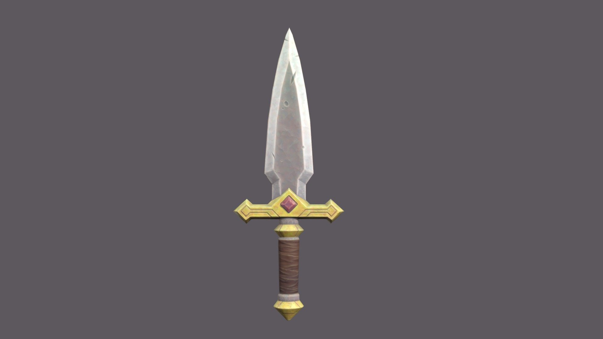Stylized Dagger - 3D model by Nahuel Ivan Alvarez (@Nahuy) [6acb843 ...