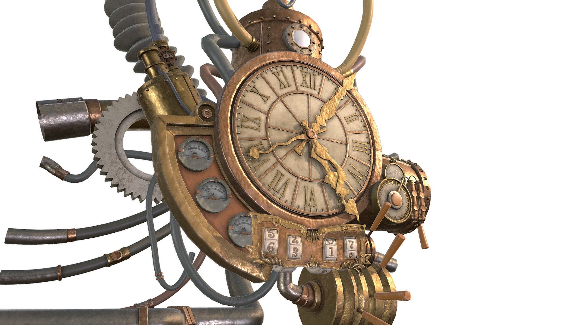 Time Machine - 3D model by Kabaji_K [6acfc31] - Sketchfab