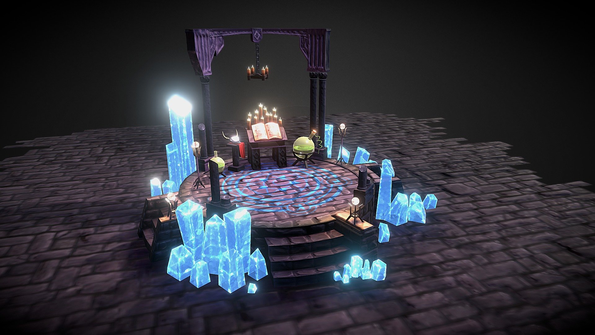Mage Hall - 3D model by Sergey Egelsky (@egelsky) [6ad0226] - Sketchfab