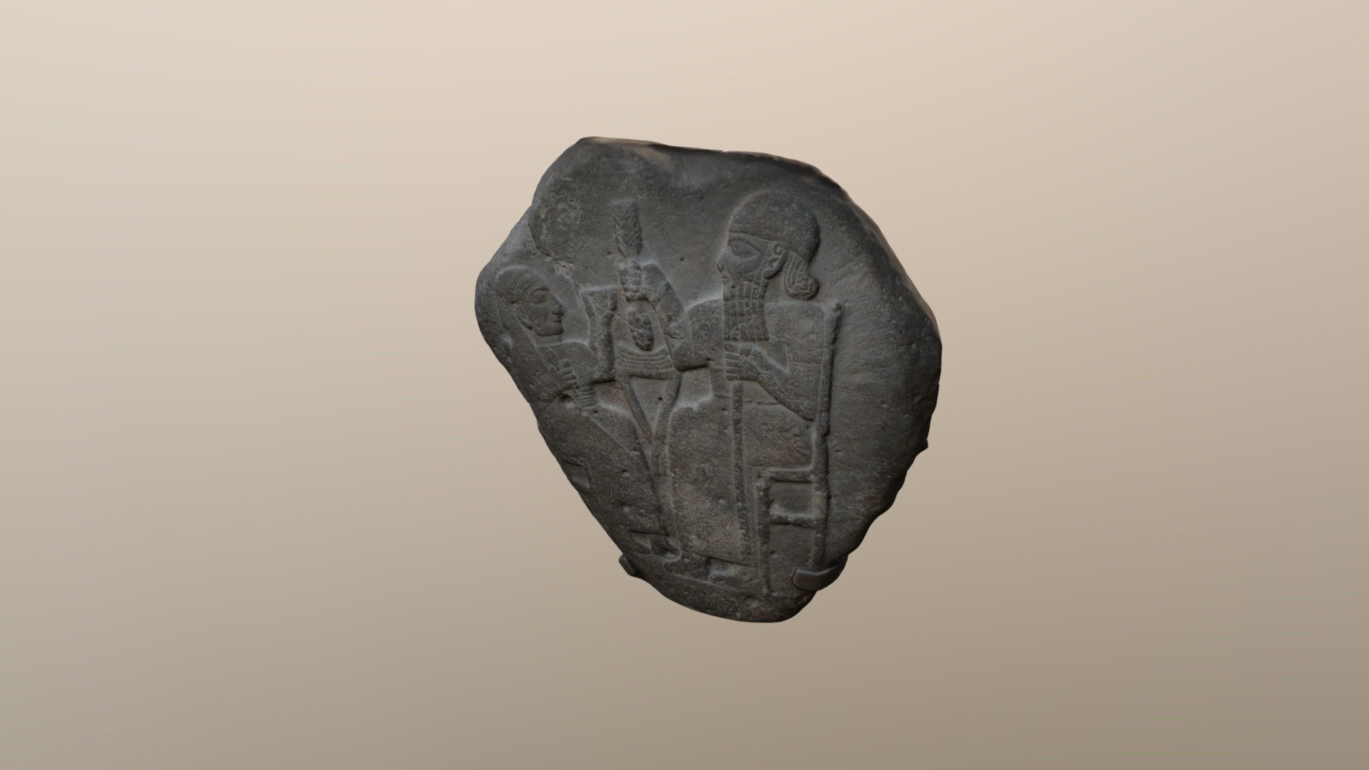 Stèle funéraire, Royaume de Gurgum, Xe s.AEC. - 3D model by Christian ...