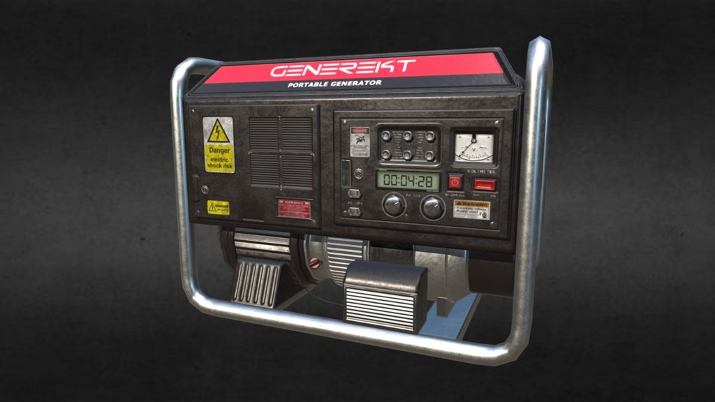 Portable Generator - 3D model by Longjing [6ad1765] - Sketchfab