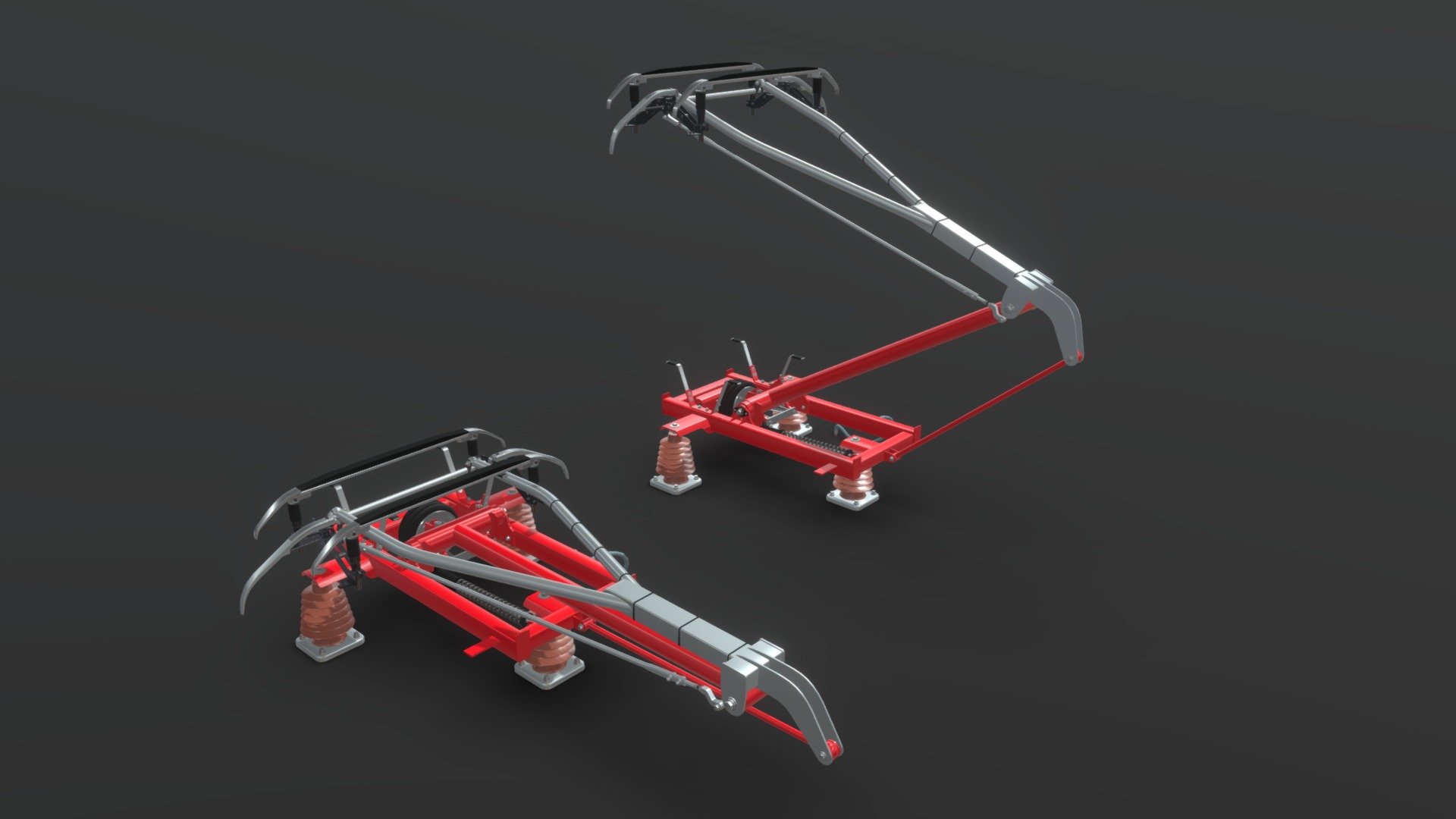 Pantograph for high speed trains - Buy Royalty Free 3D model by ...