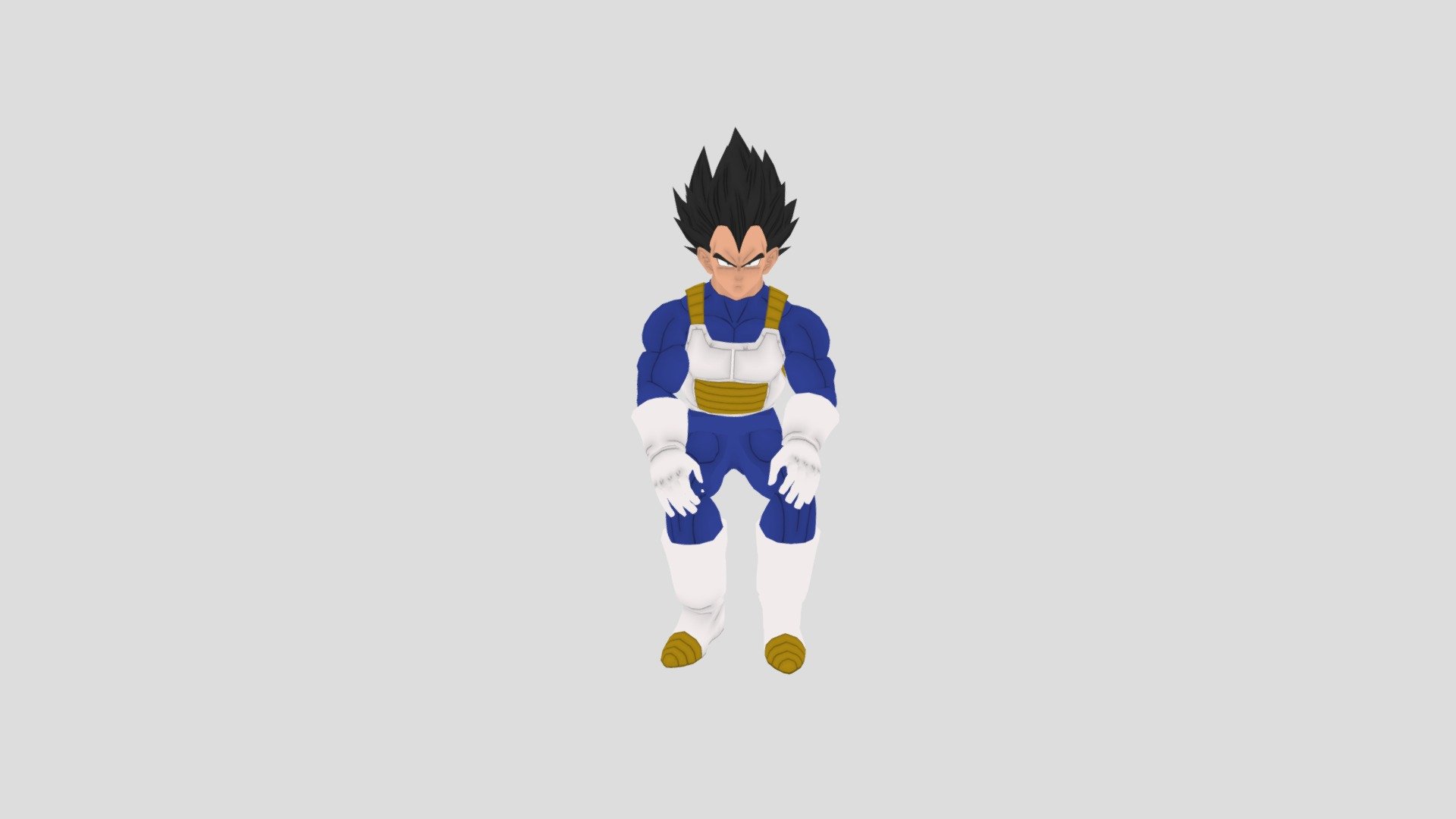 TheSaiyajin - Sitting Vegeta - Download Free 3D model by schischu ...