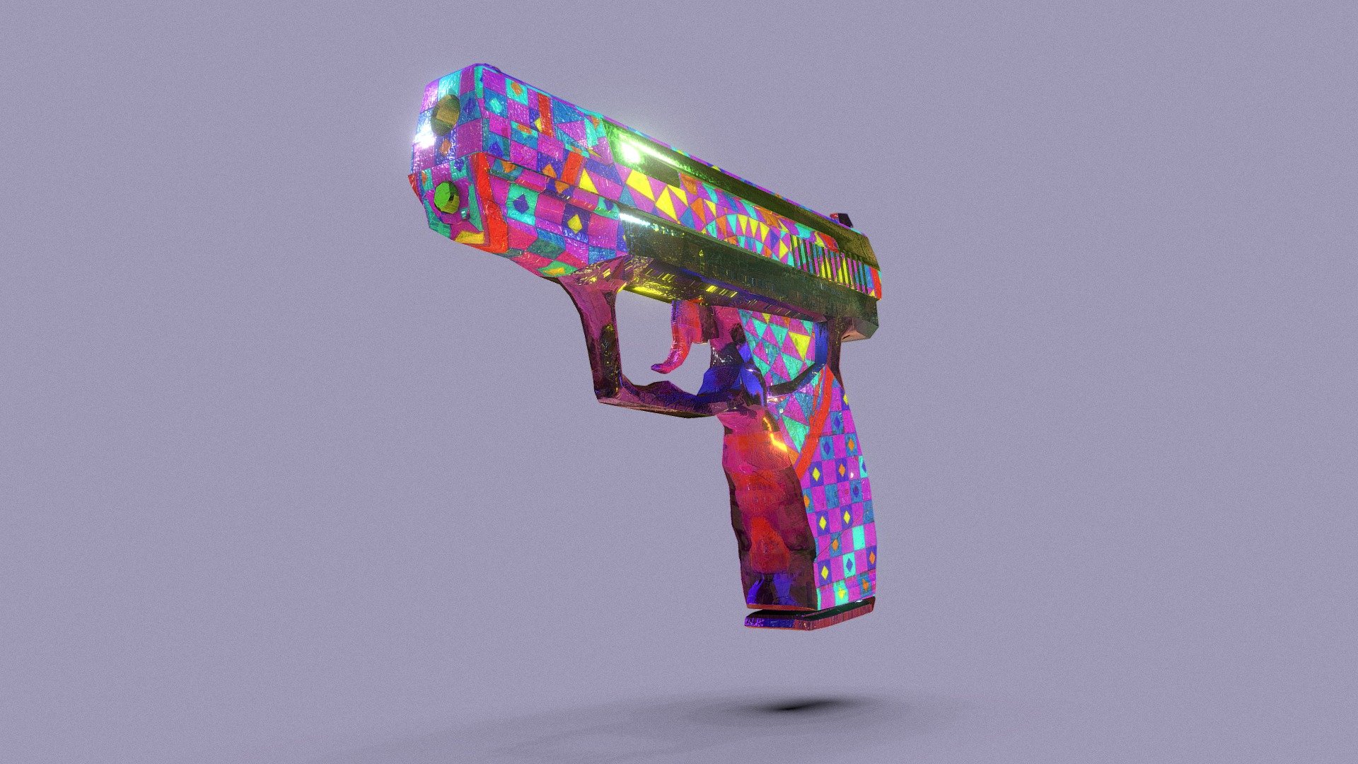 Blood Stained Clown Pistol - Buy Royalty Free 3D model by Sameer Hazari ...