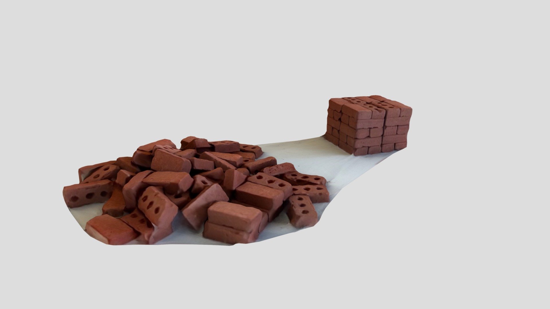 Brick Pile / Stack 3 - Download Free 3D model by Koko_ [6ad99e9 ...