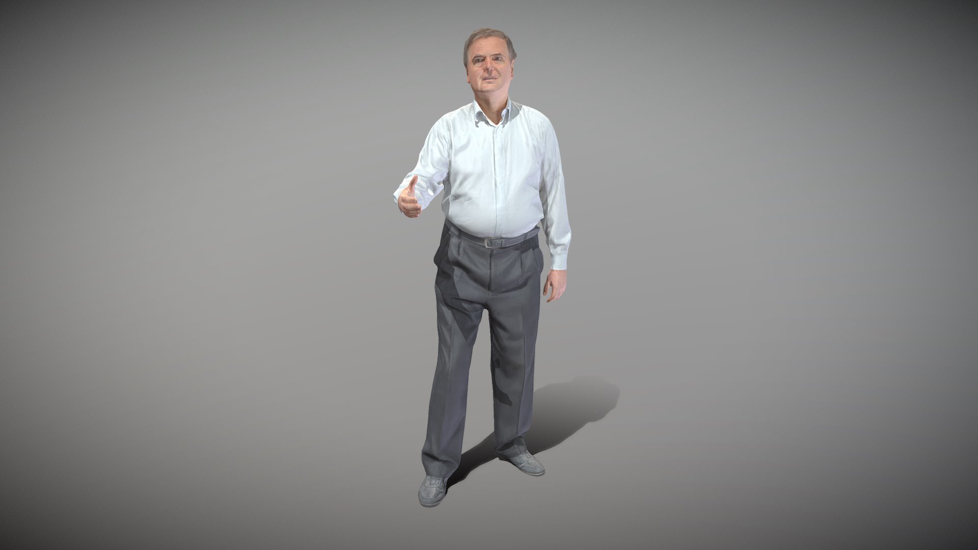 Adult male in office style is shaking hand 64 - Buy Royalty Free 3D ...