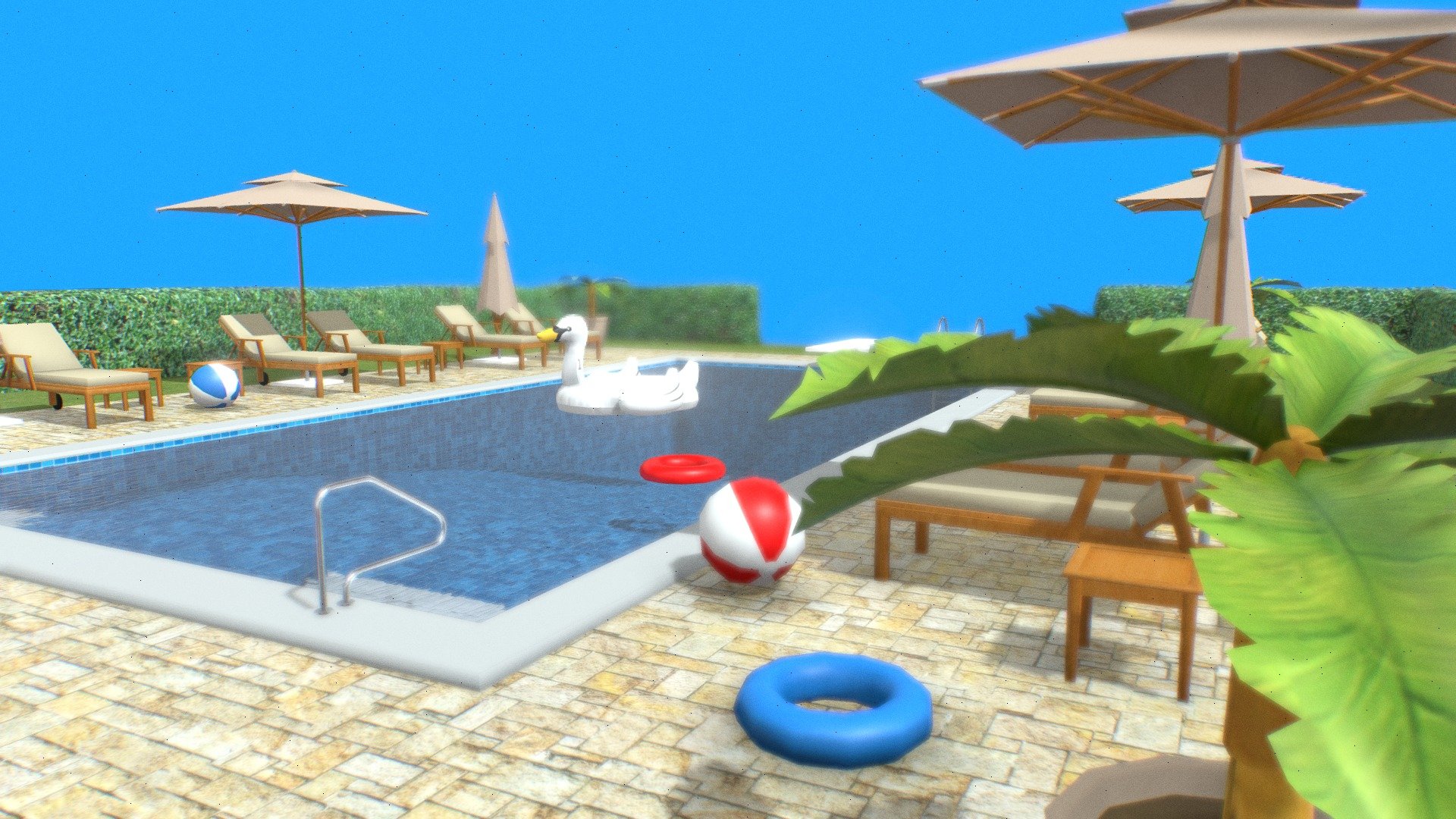 Low Poly Swiming Pool - Buy Royalty Free 3D model by bboycafard ...