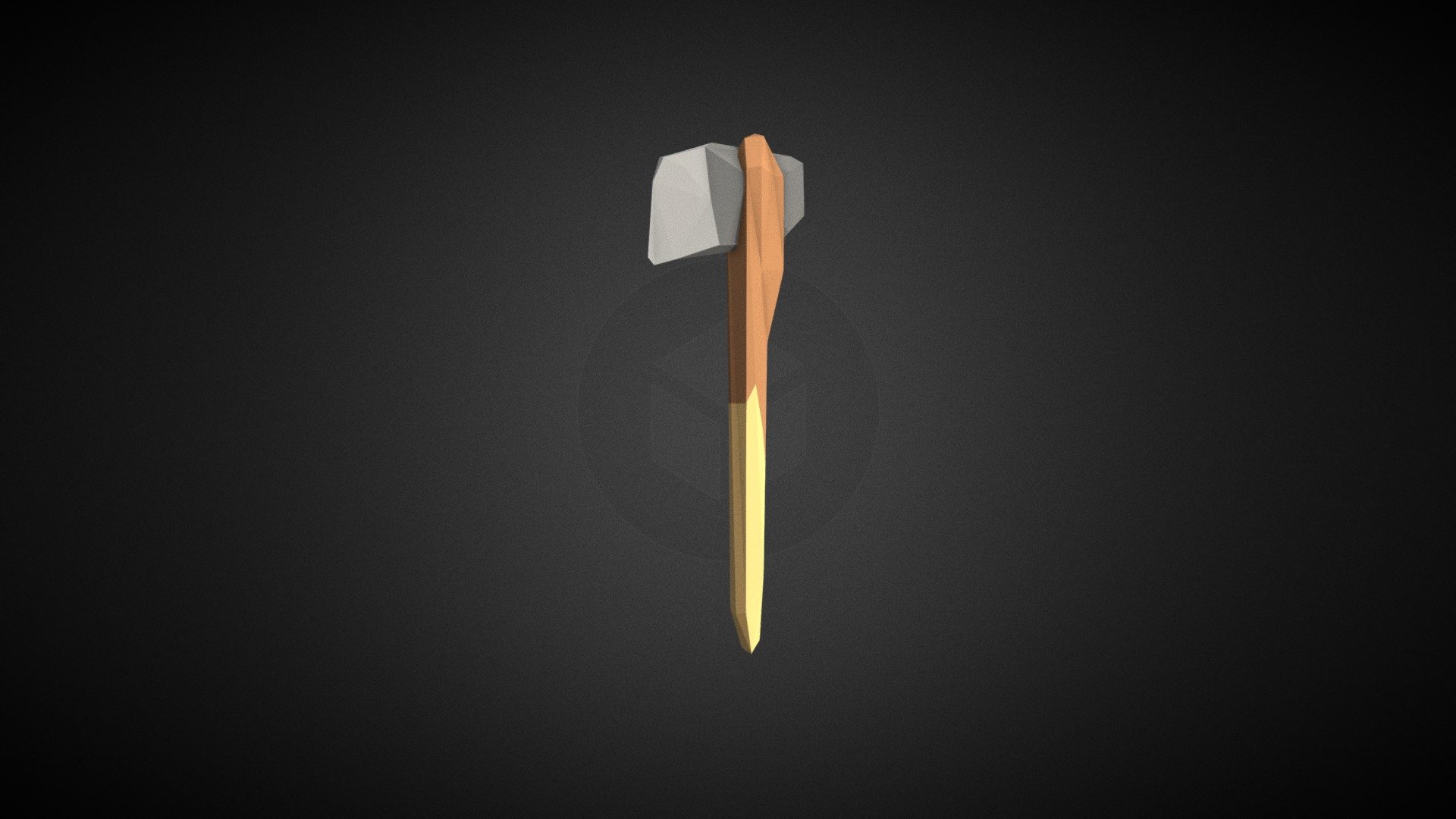 Primitive Axe - Low Poly - 3D model by Patryk.k [6add16f] - Sketchfab