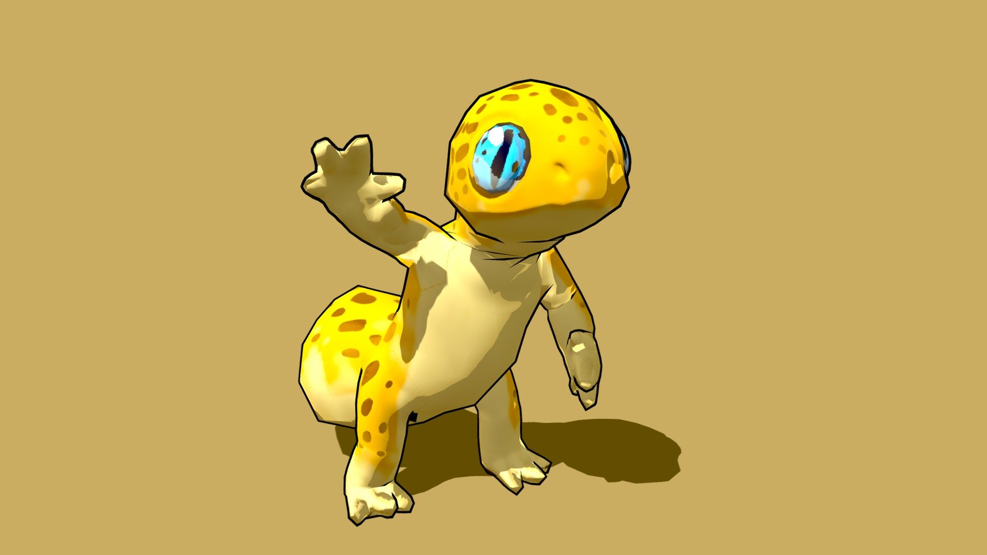 College work- Gecko character - Download Free 3D model by Catbot ...