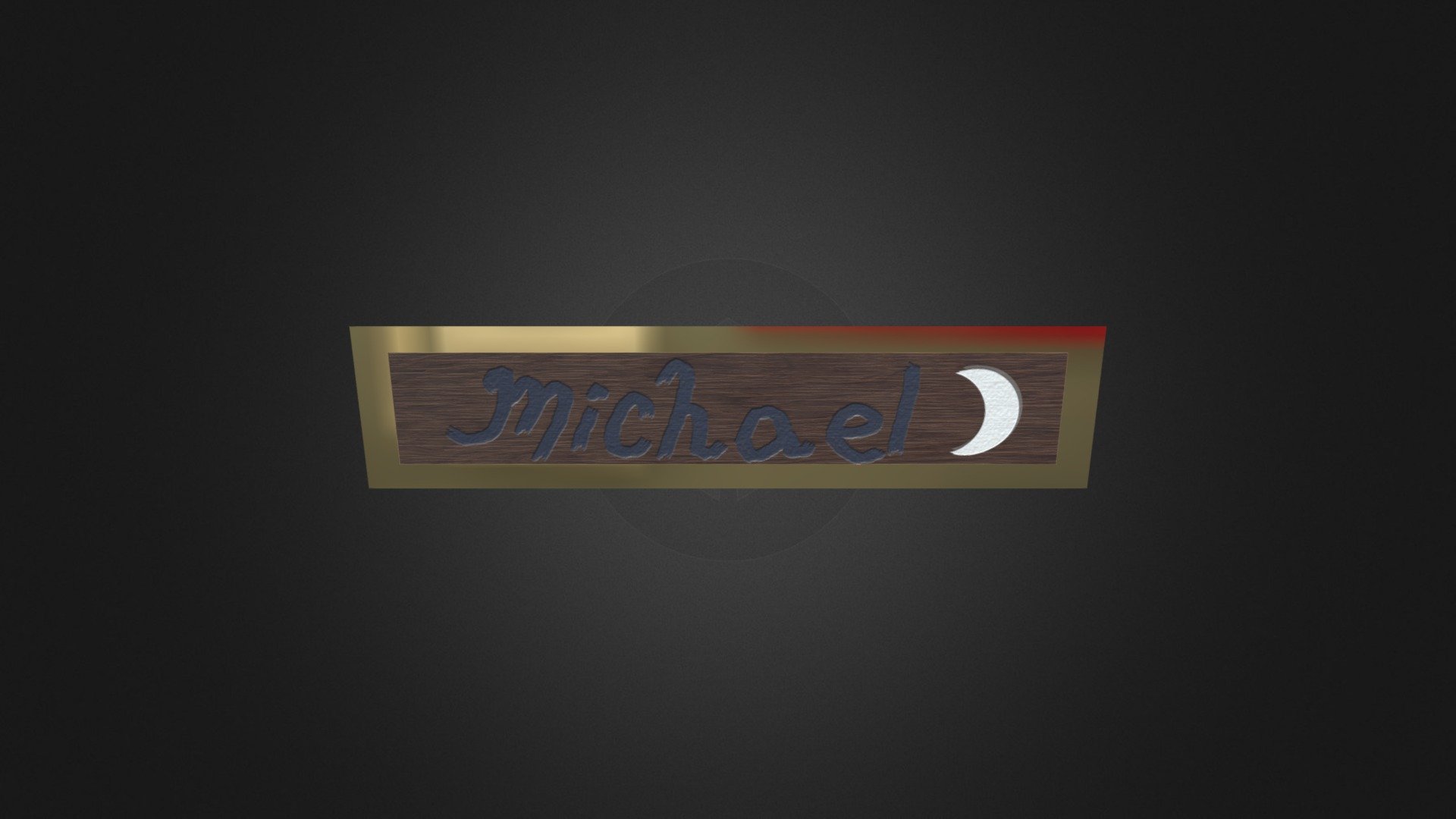 Name Plate - Download Free 3D model by mfazzino [6addec9] - Sketchfab