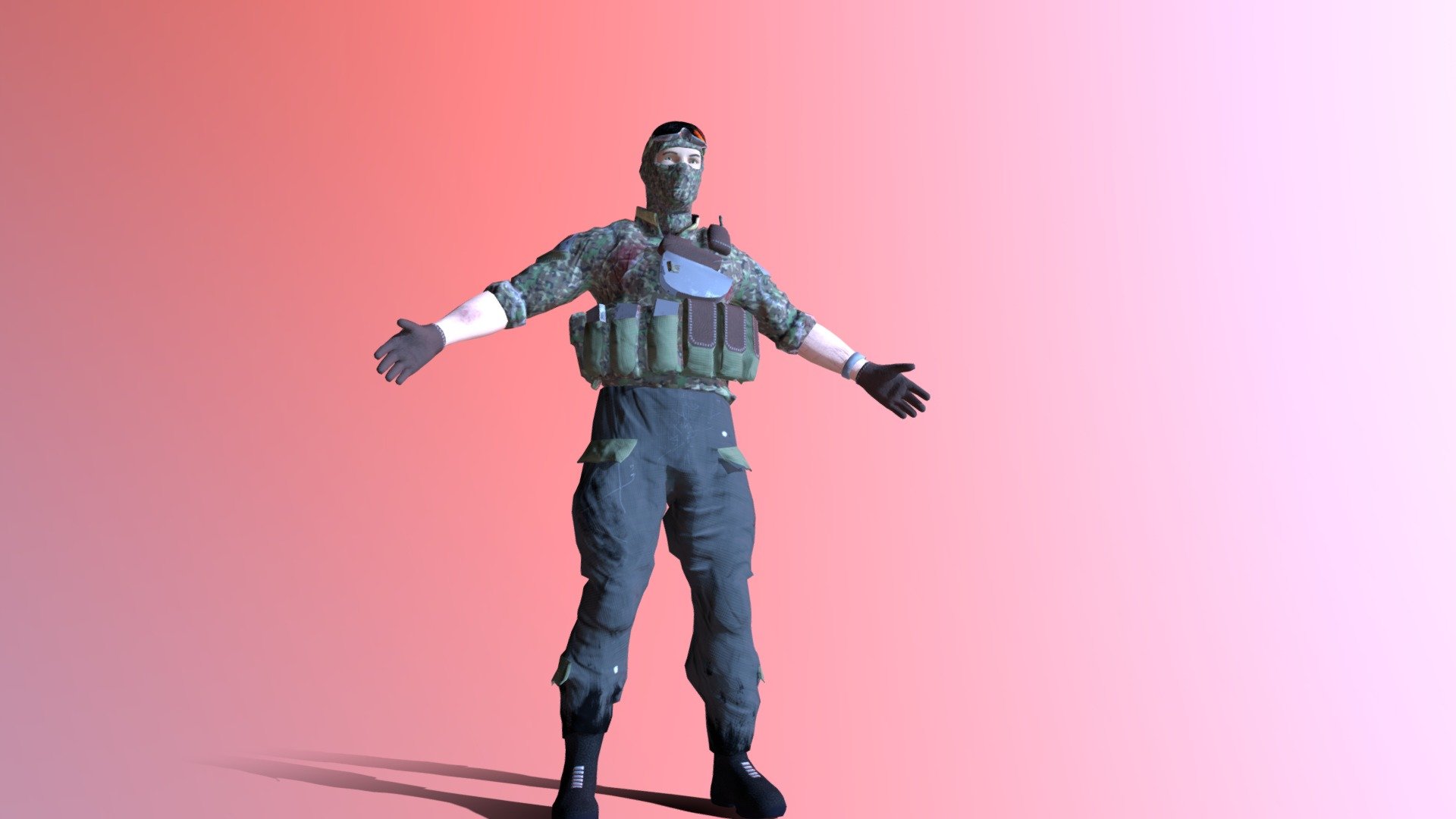 character 1 mesh HQ - 3D model by LINES171 [6ade000] - Sketchfab