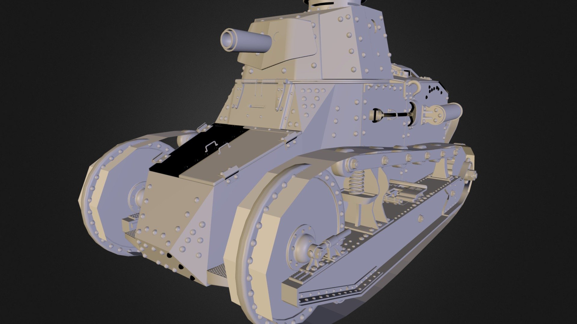 M1917 Tank - 3D model by Tom Harvey (@tomharvey) [6ae148b] - Sketchfab