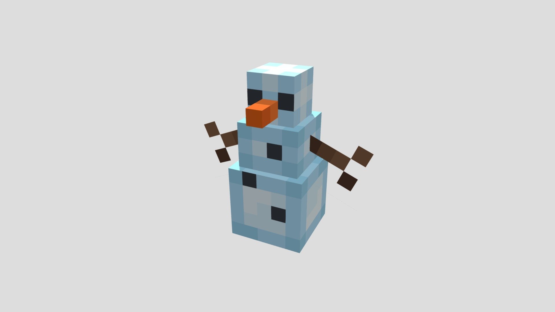 Cute Snowman (Decoration) - 3D model by sicksnipes [6ae3fa0] - Sketchfab