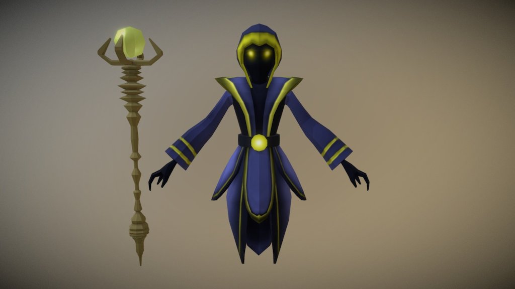 Wizard - 3D model by Archibald Atienza (@Gr3enRan6er) [6ae6a4d] - Sketchfab