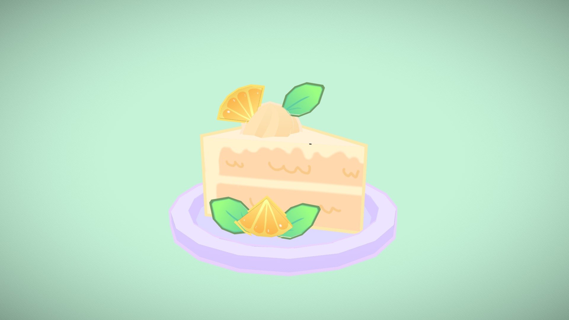 Lemon Cake - 3D model by Lucas Biano (@lucsbin) [6ae85ff] - Sketchfab