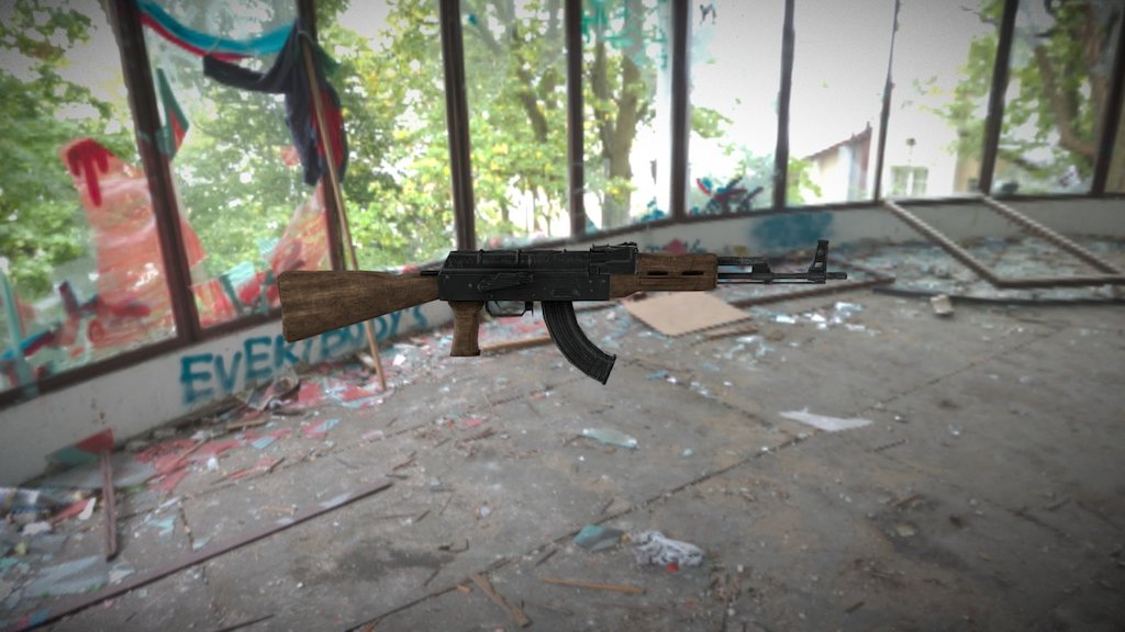 Old, used AK-47 - 3D model by sKRATOSphere [6ae878f] - Sketchfab