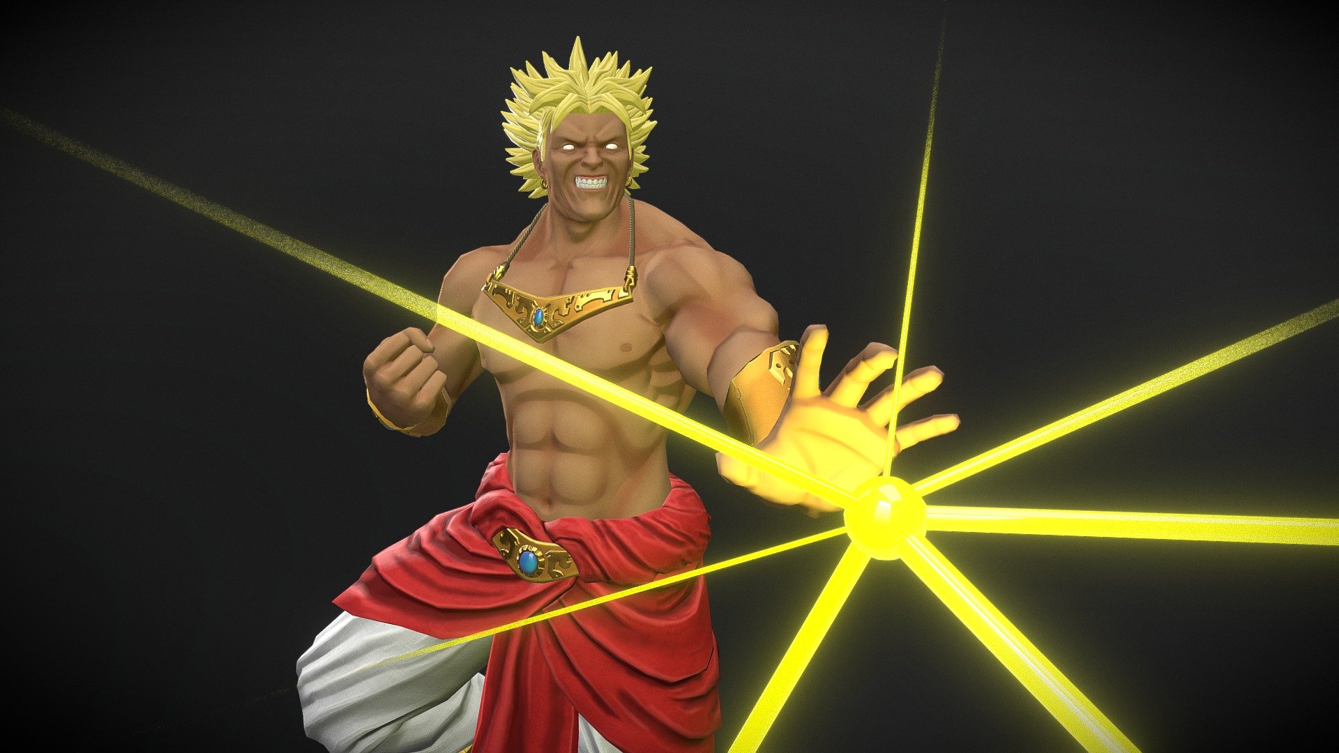 Broly - 3D model by Sergio Santos (@sergio3dart) [6aeb545] - Sketchfab