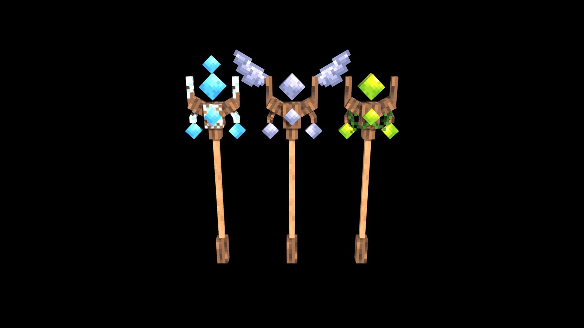 Elemental Staffs - 3D model by avila271 [6aeb60b] - Sketchfab