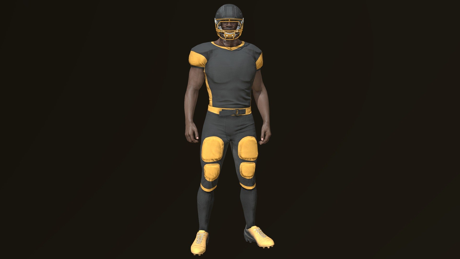 Football American Player (Athlete) PBR GameReady - Buy Royalty Free 3D ...
