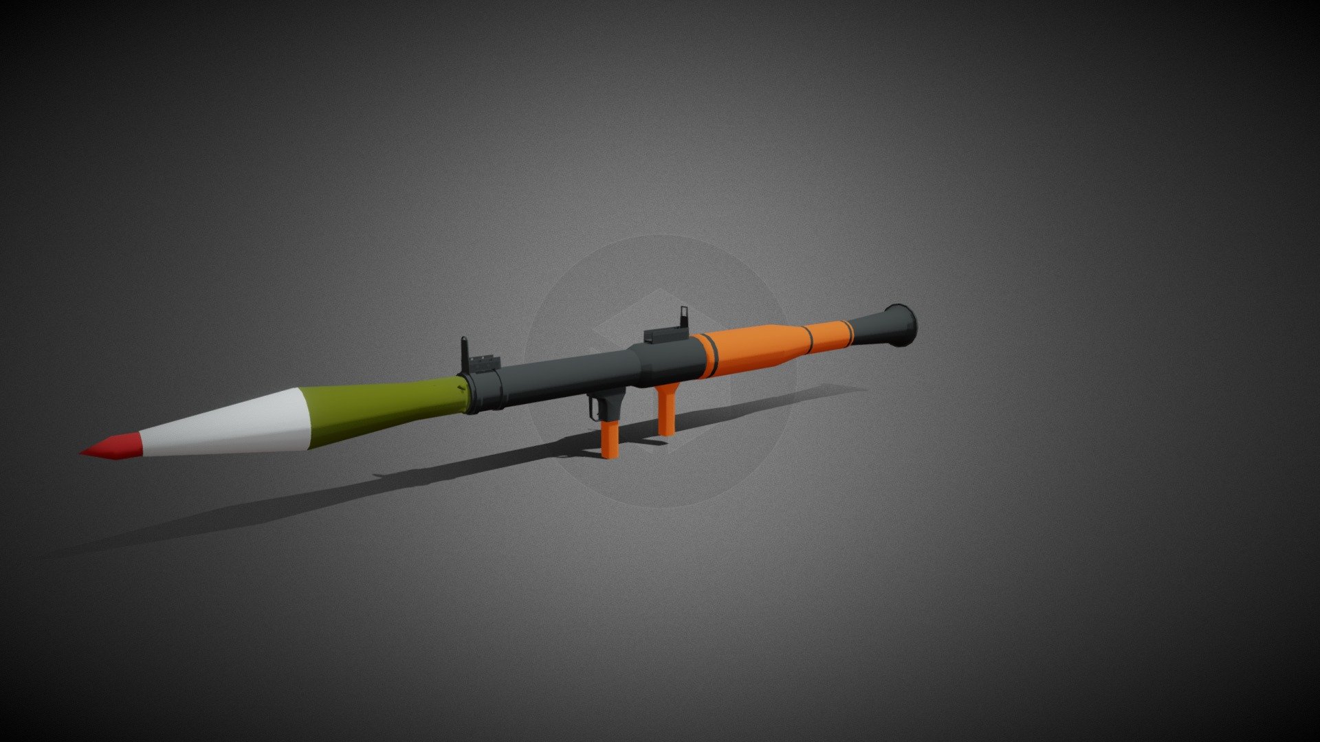 Rpg 7. Low poly model of rpg 7 - Download Free 3D model by Snake_Eyes ...