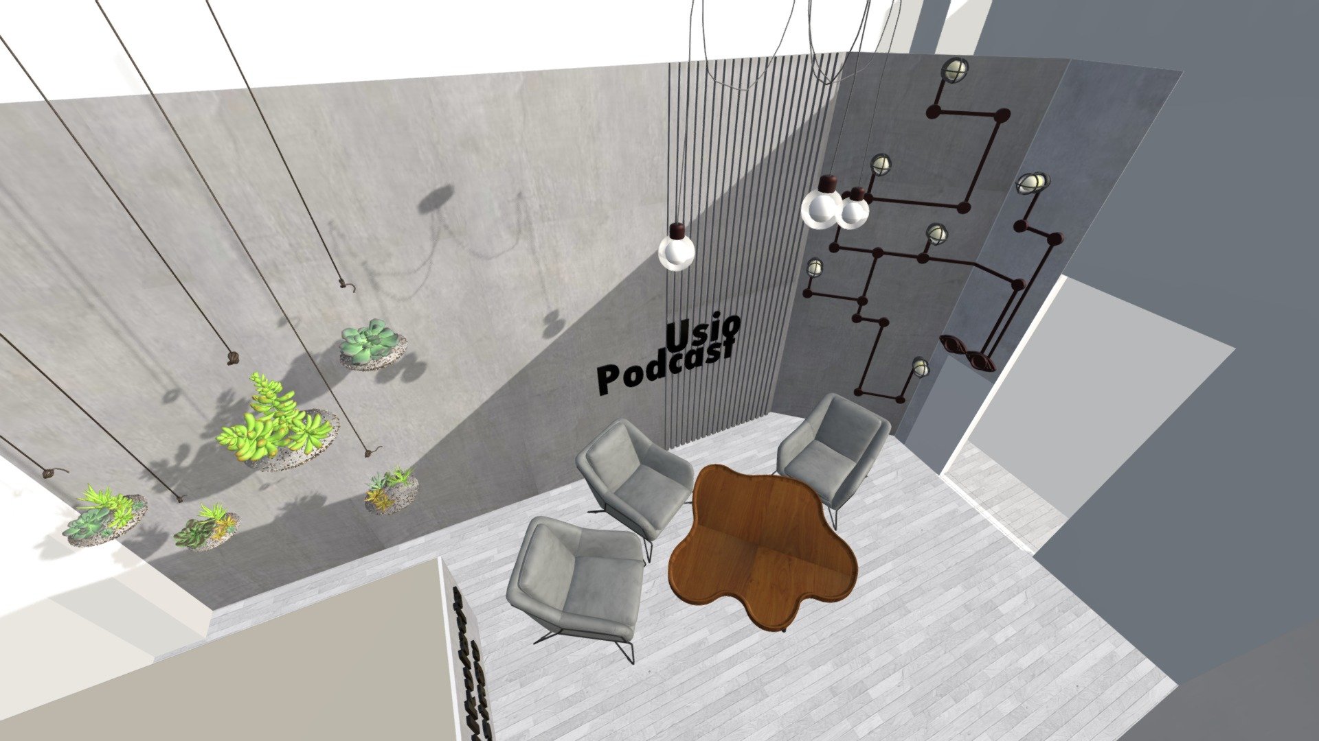 studio podcast 2 - 3D model by Przemek.Nowak [6af3038] - Sketchfab