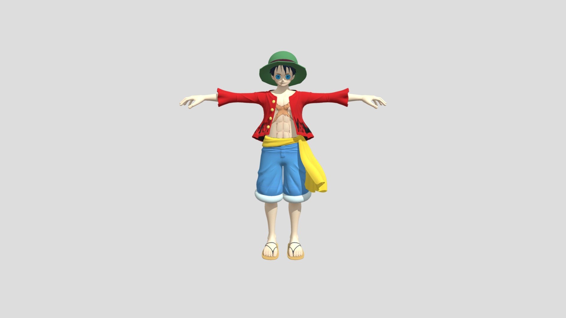 Luffy - Download Free 3D model by itzlogyt1 [6af5190] - Sketchfab