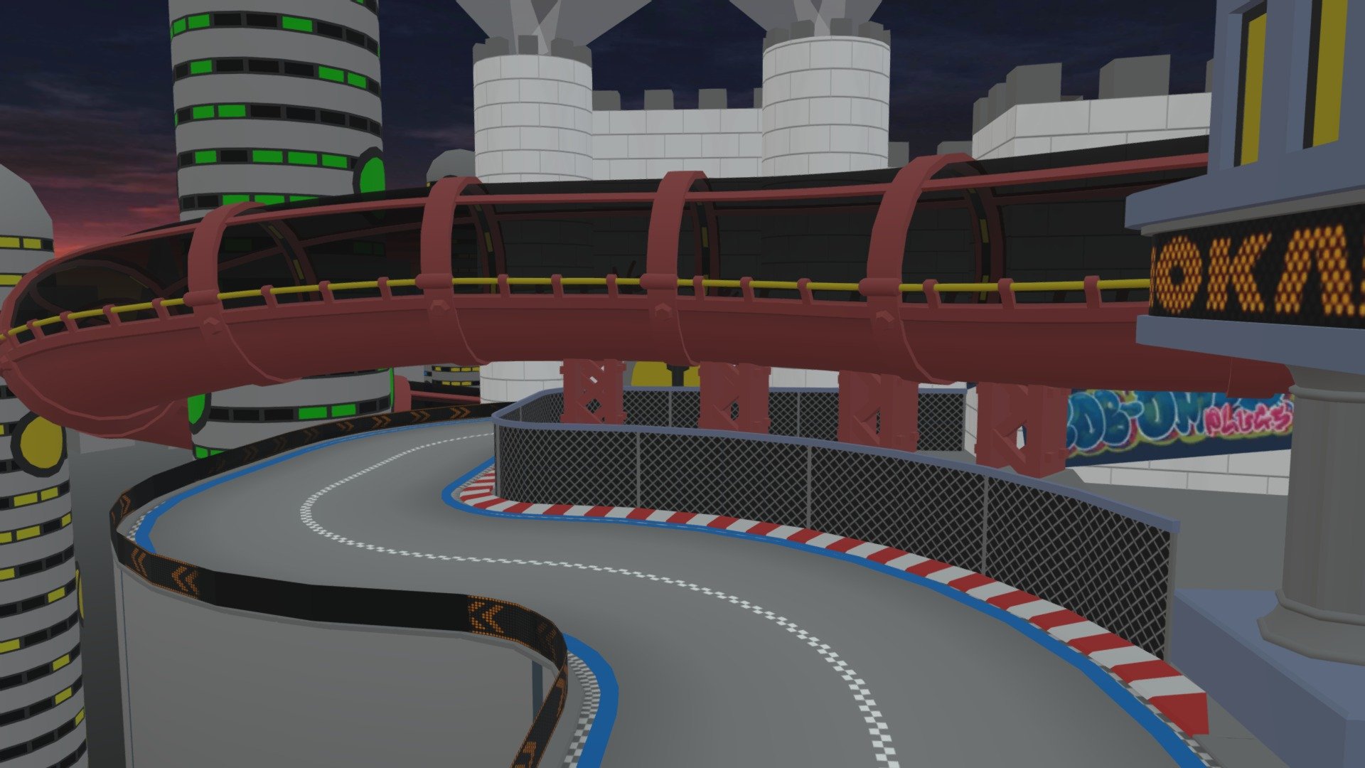 Mario Kart Tour - 3DS Neo Bowser City - Download Free 3D model by Noah ...