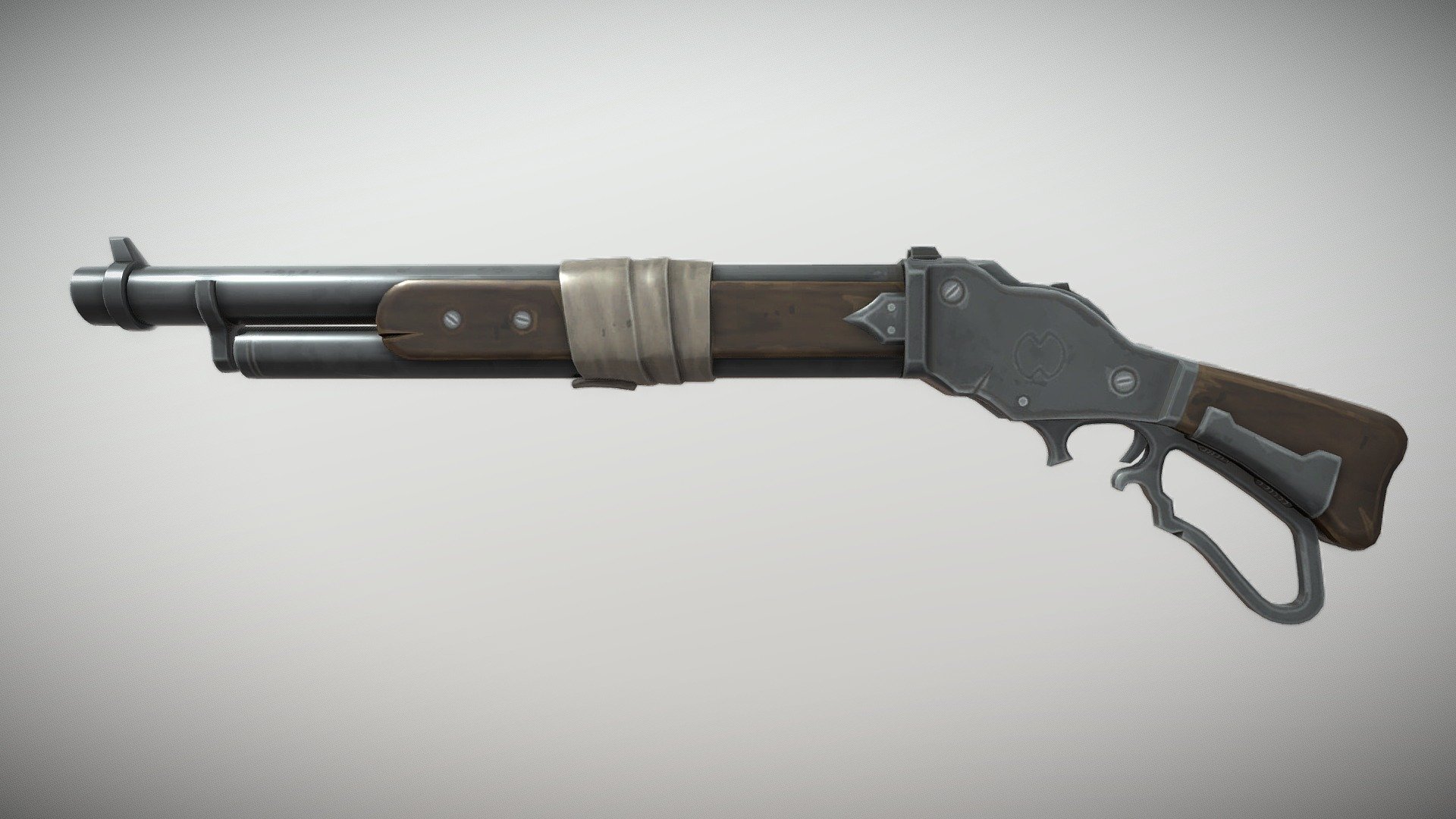 Lever action shotgun - Fortnite (PBR) - Download Free 3D model by ...