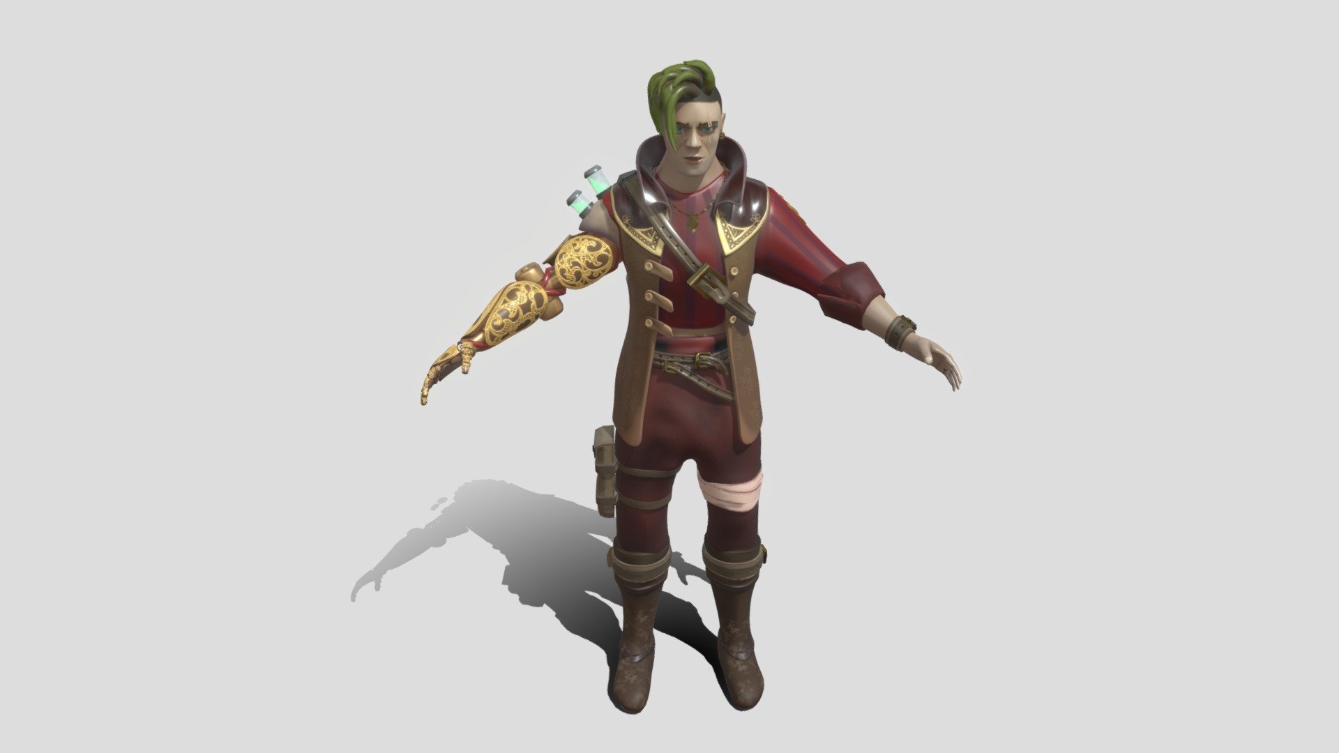 Stylized Character (Adventurer) - 3D model by Lod07 [6af9d22] - Sketchfab