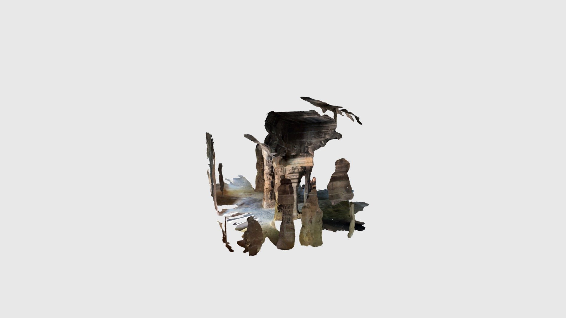 Chithal Jain rock cut temple pillar - Download Free 3D model by CditXr ...