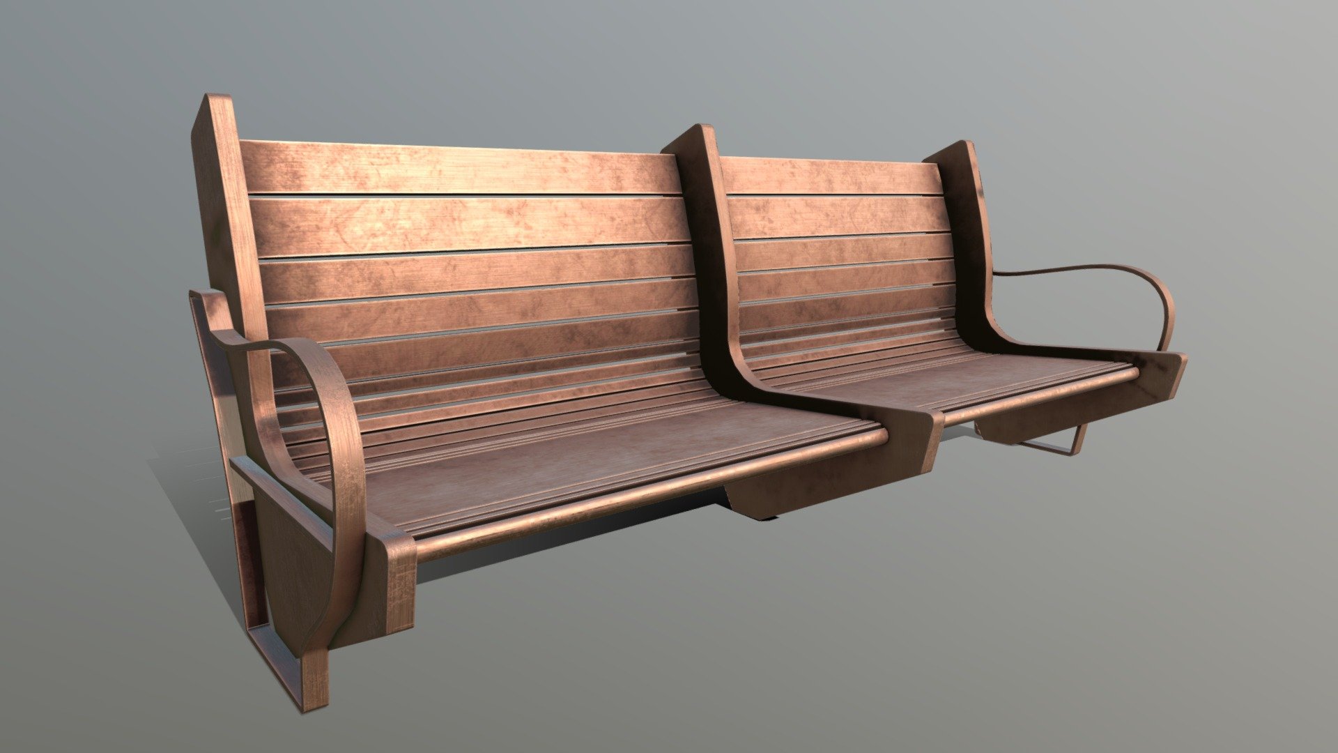 Steampunk bench 2 - Download Free 3D model by assetfactory [6afaba3 ...