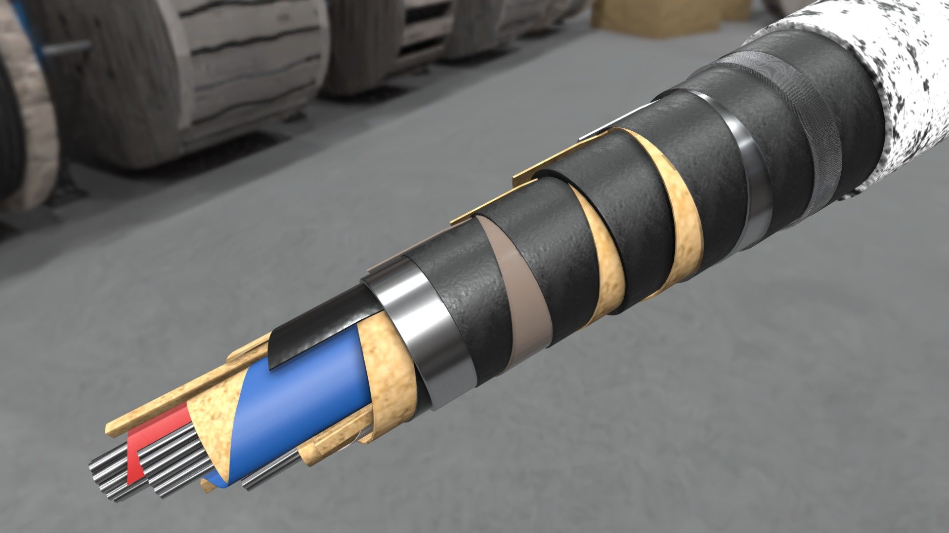 ЦААБв 3х120-6кВ(мн) - 3D model by sts-kabel [6afc003] - Sketchfab