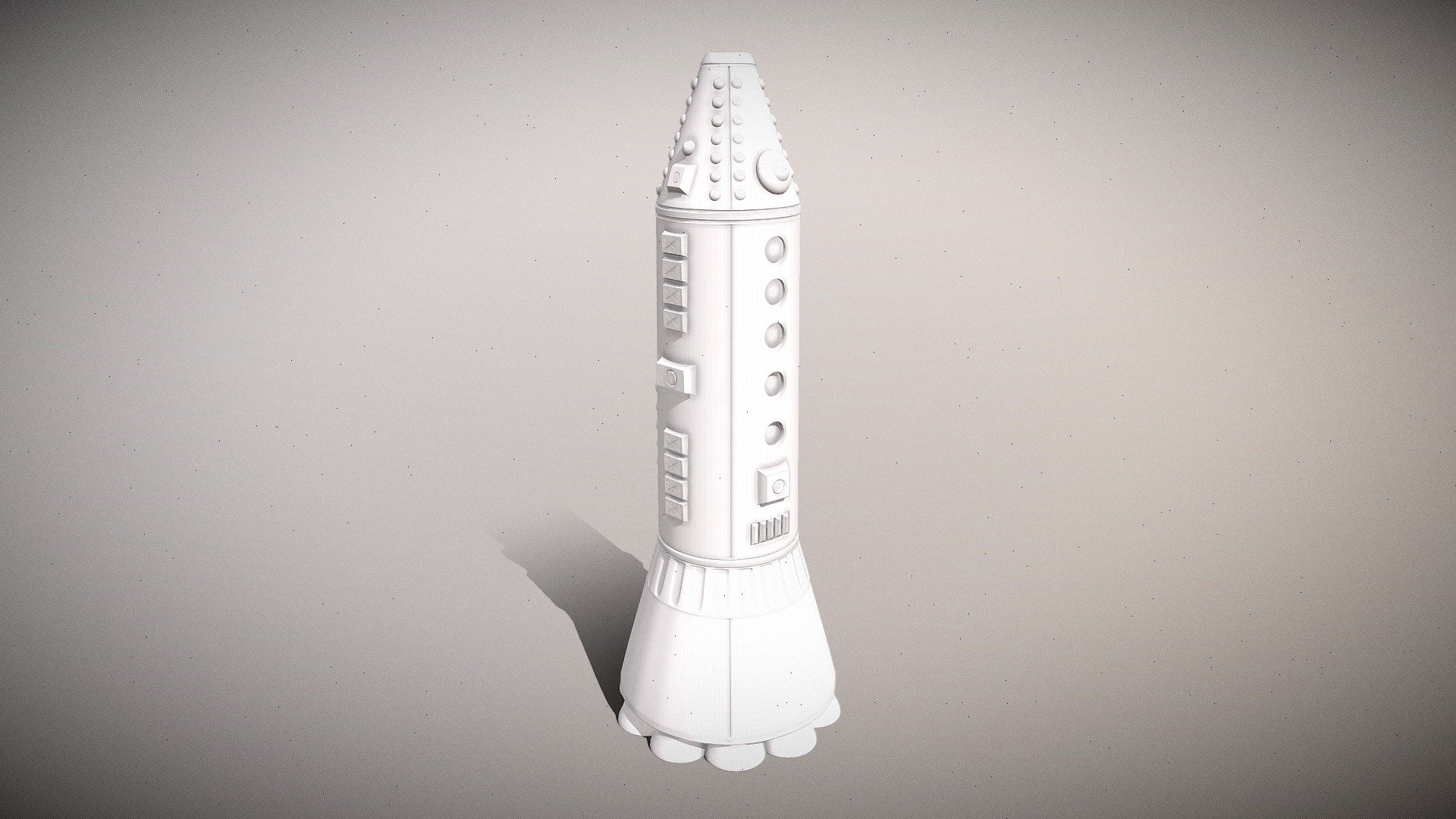 Uncommon Rocket only model - Download Free 3D model by 3d Eye Catcher ...