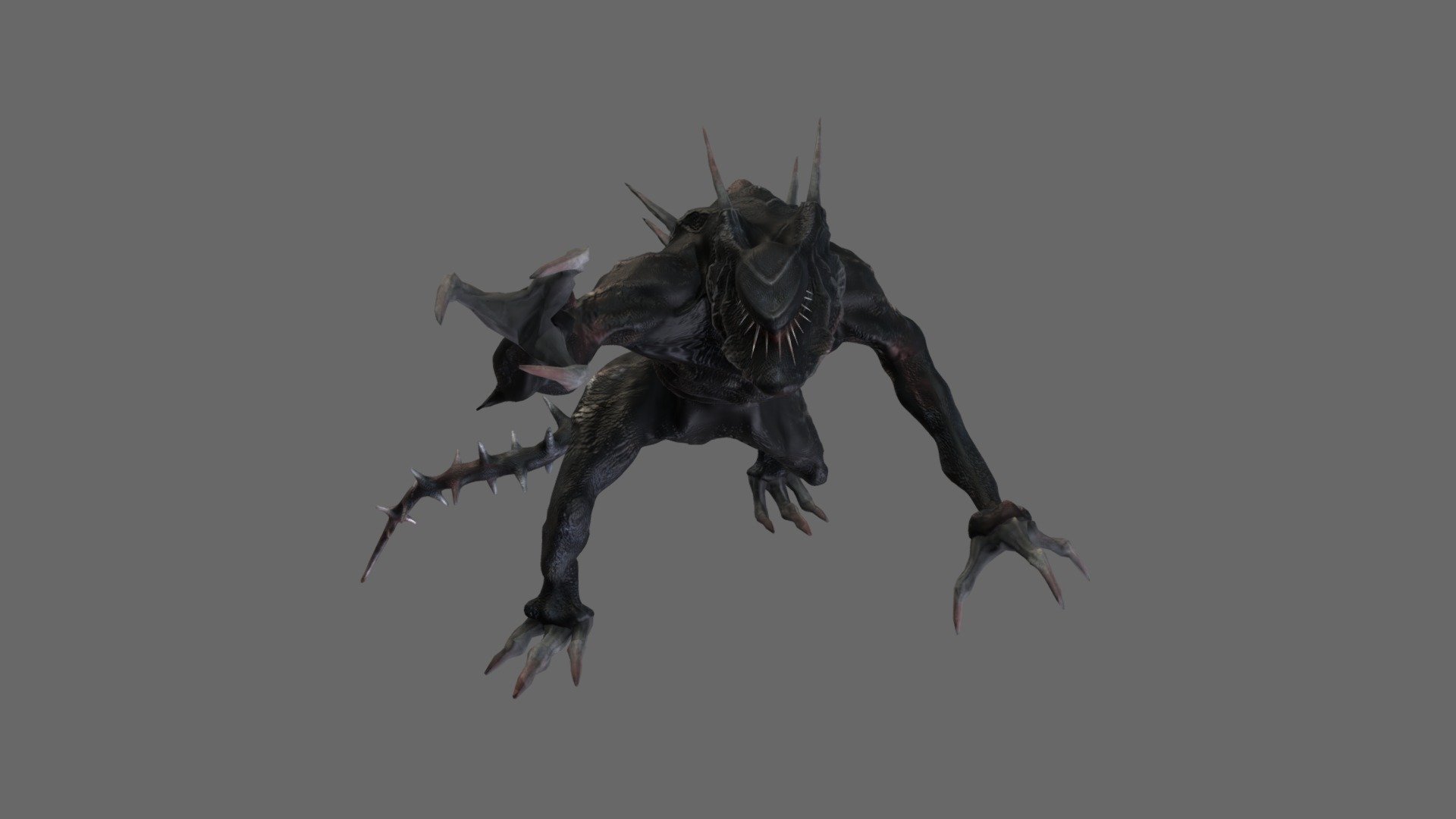 Dark Sharp Creature - 3D model by Katonamonium [6b011c2] - Sketchfab