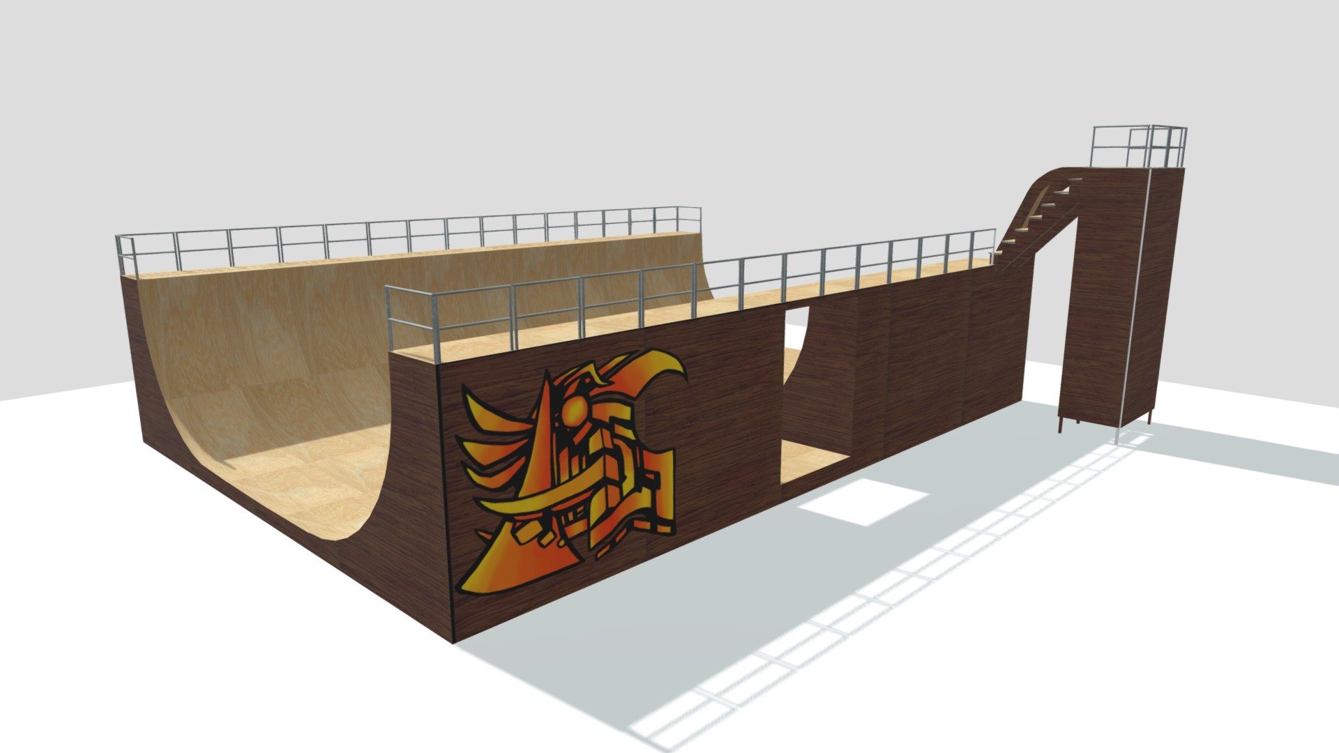 Halfpipe - 3D model by Galurpalurp [6b01e66] - Sketchfab