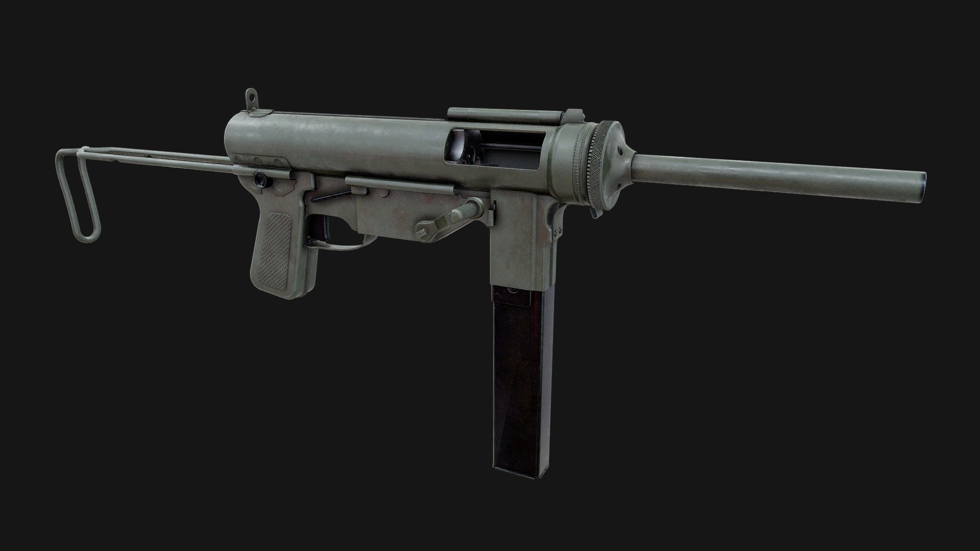 m3 grease gun - 3D model by Petr.Tlach [6b02e6d] - Sketchfab
