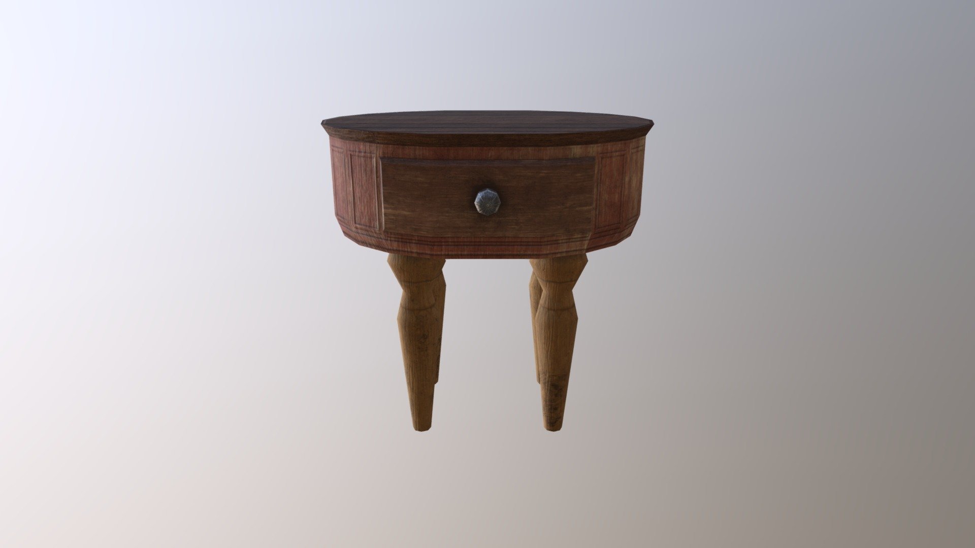 Low-Poly Carved Wooden Bedside Table - 3D model by MechaKoopa [6b0323f ...