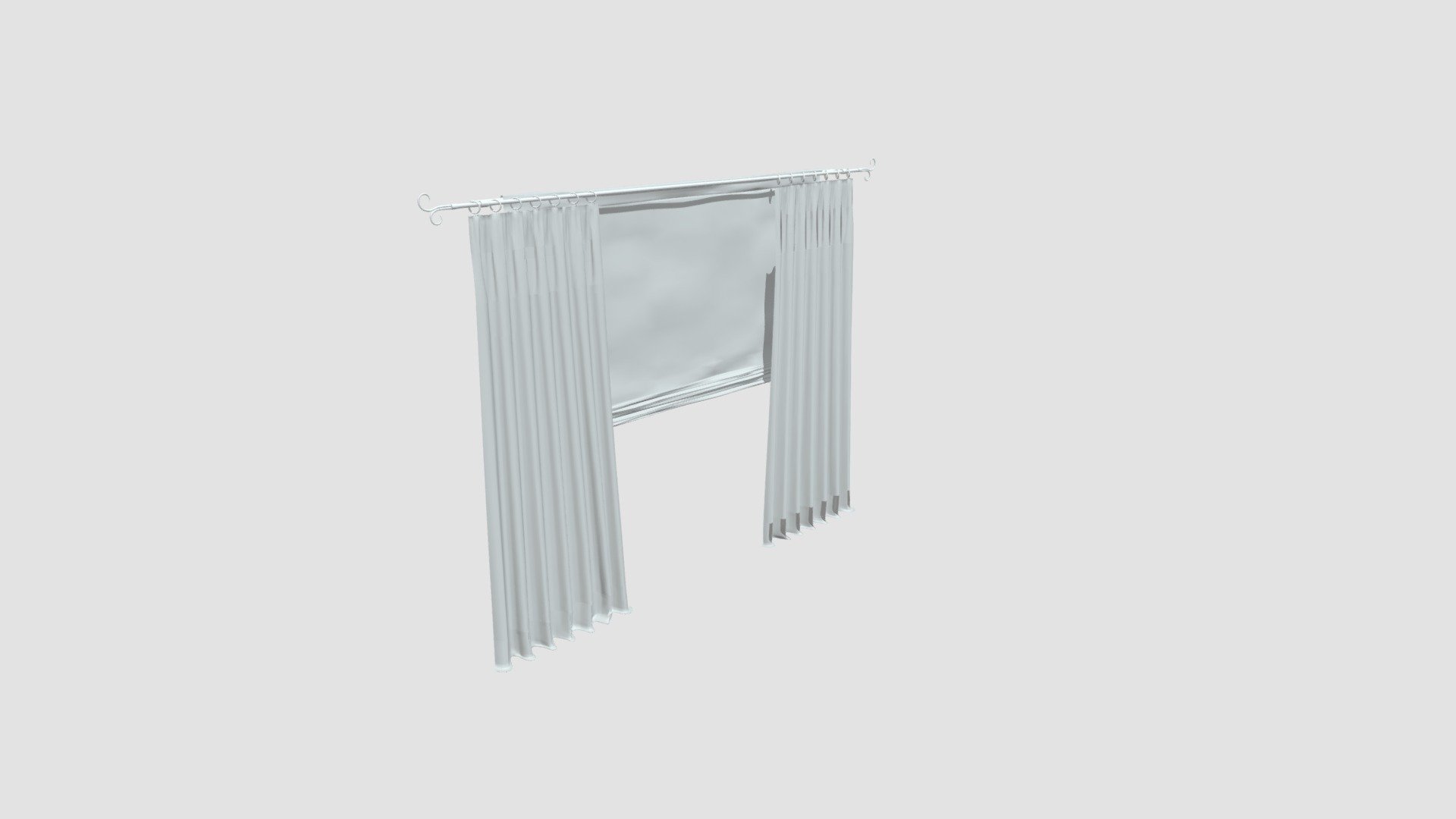 curtain - Buy Royalty Free 3D model by Evermotion [6b04e8a] - Sketchfab ...