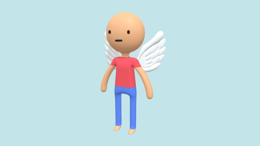 OMG - Human "Angel" Character - 3D model by piotrmi [6b06ee3] - Sketchfab