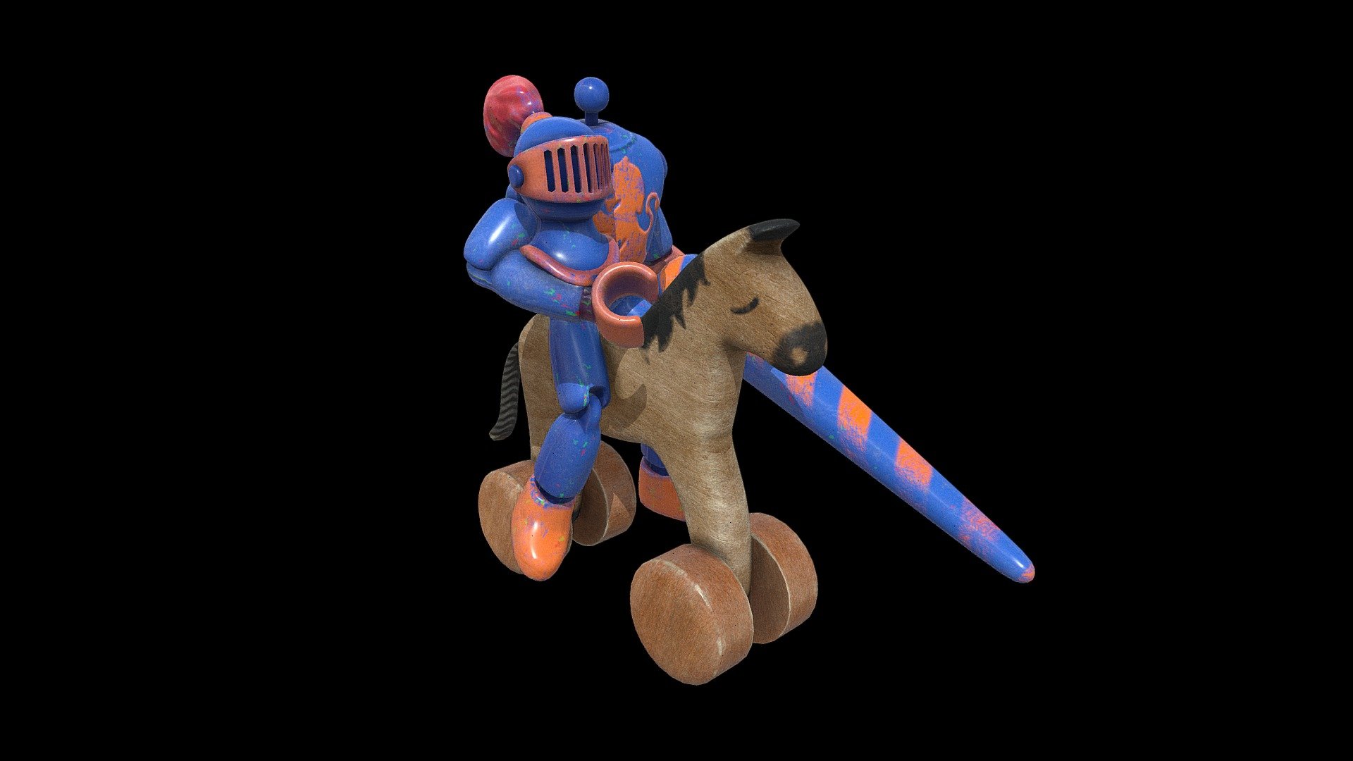 Headless Horseman Toy - 3D model by Rodrigo Bento (@rodrigobento ...