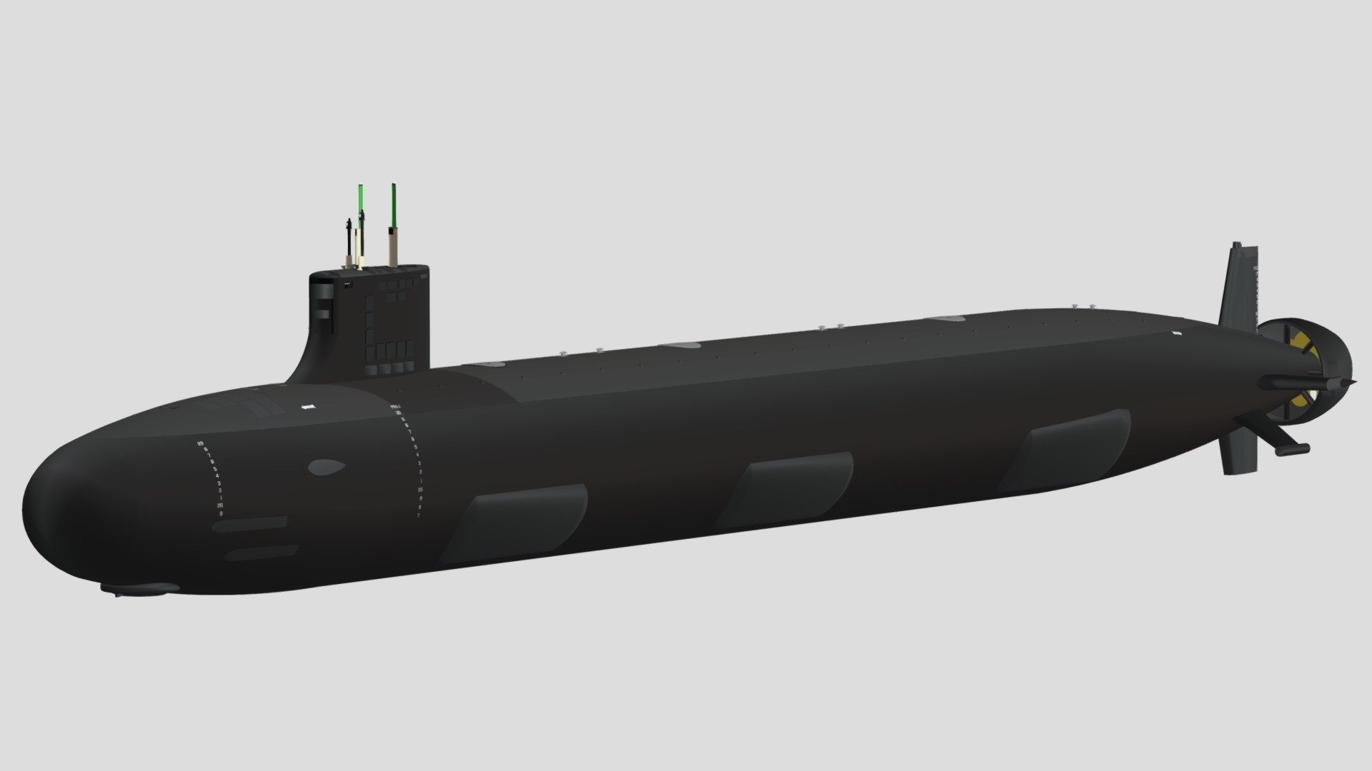 VIRGINIA CLASS USS SAN FRANCISCO SSN-810 SUBMARI - Download Free 3D ...